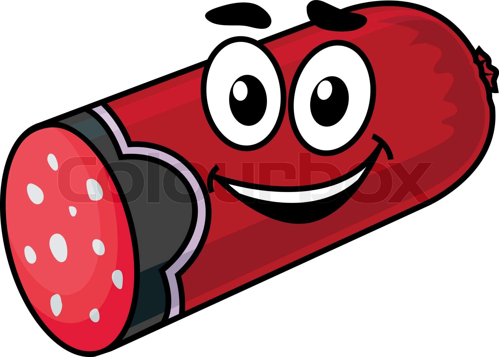 Cartoon-Wurst | Stock-Vektor | Colourbox