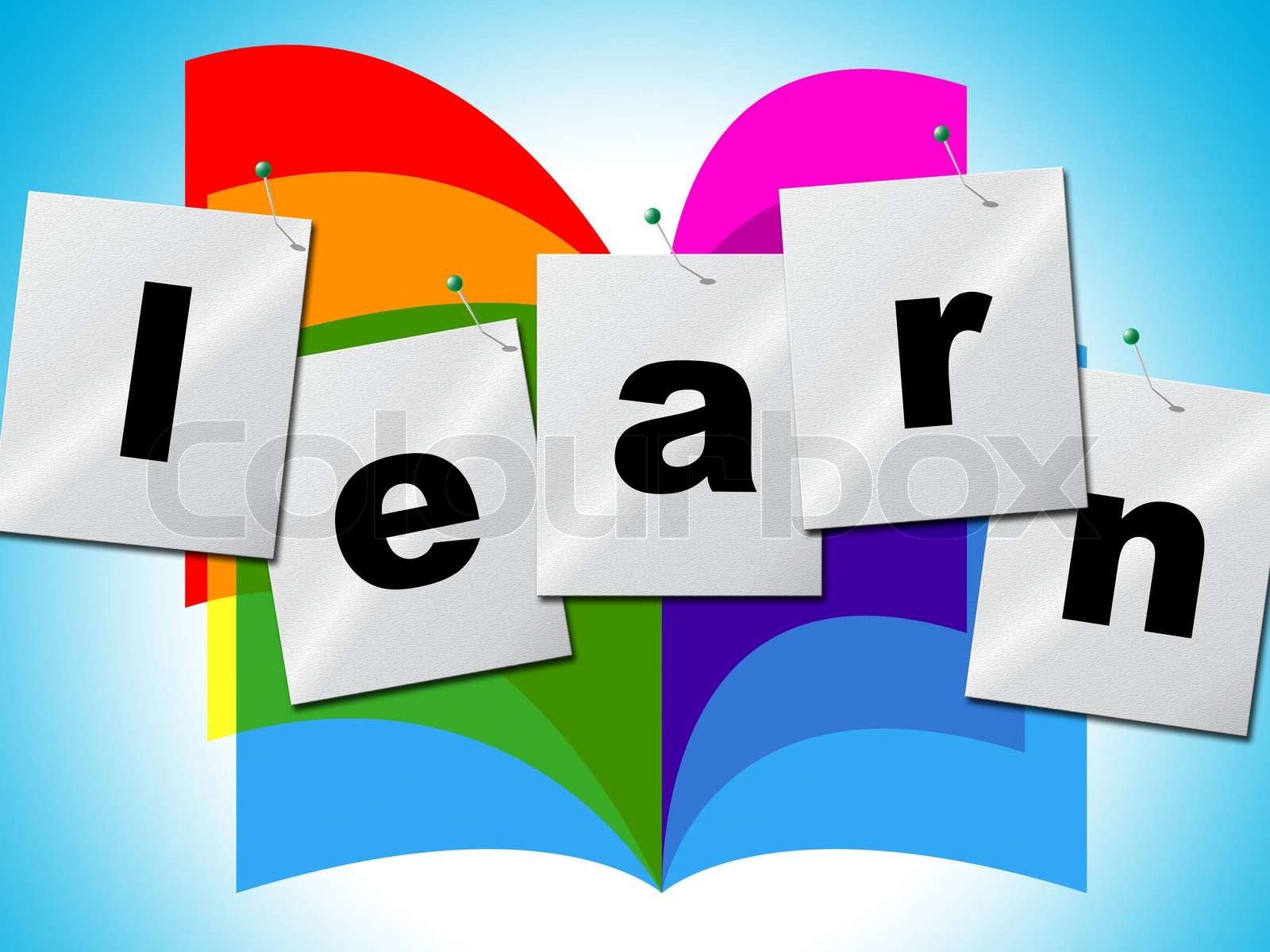 Learn Education Means Learned Studying And Study | Stock image | Colourbox