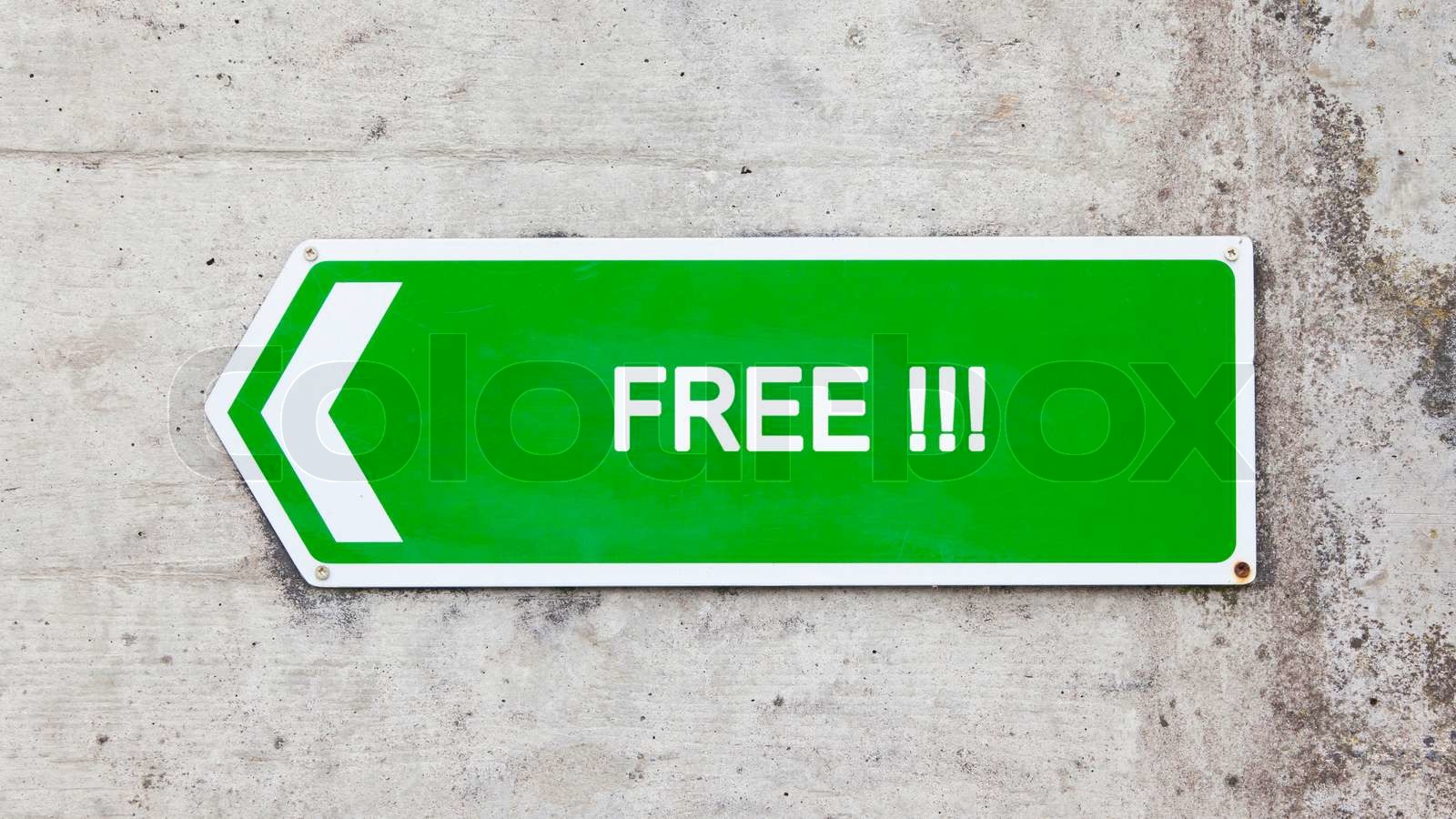 Green Free Sign