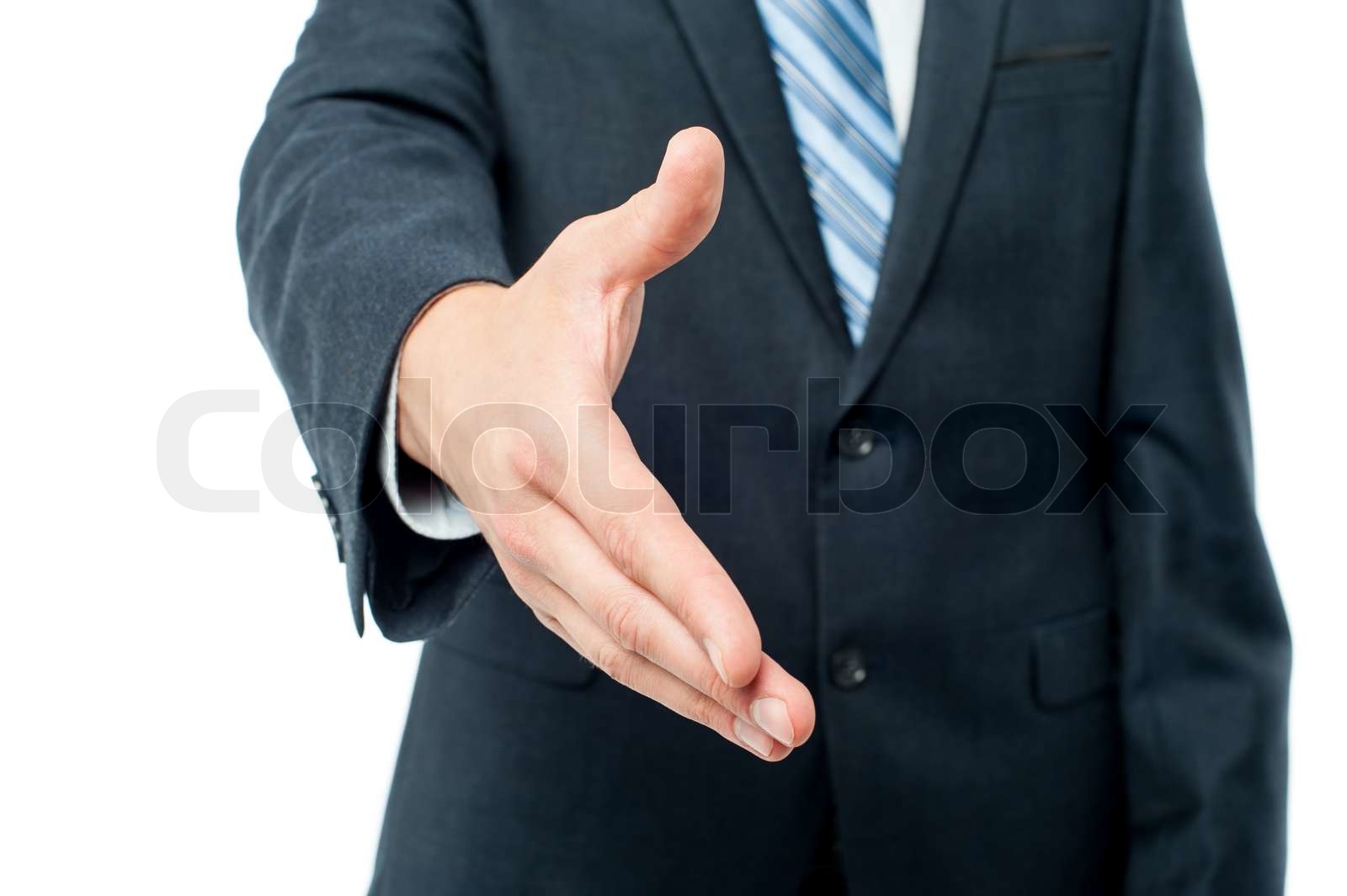 Businessman offering for handshake | Stock image | Colourbox