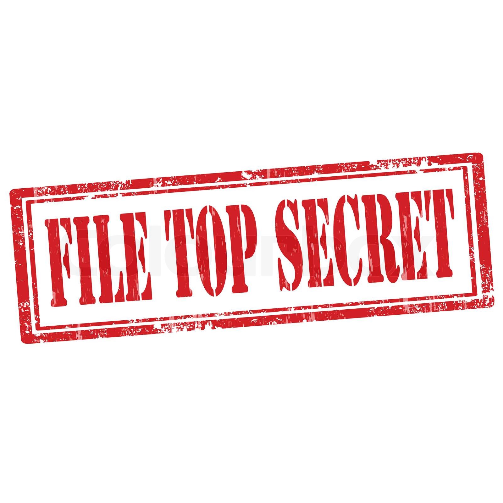 File Top Secret-stamp | Stock vector | Colourbox