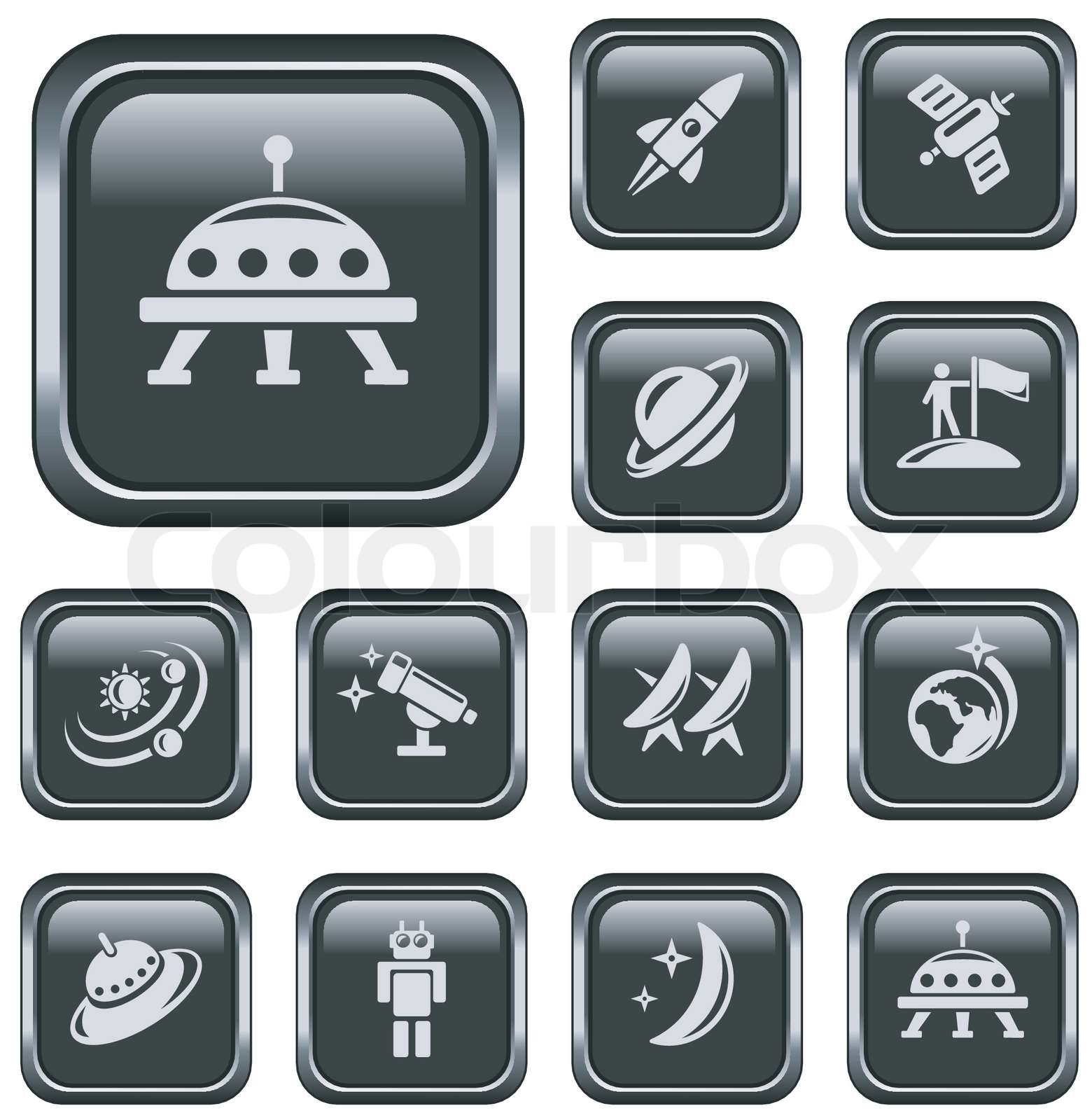 Space buttons | Stock vector | Colourbox