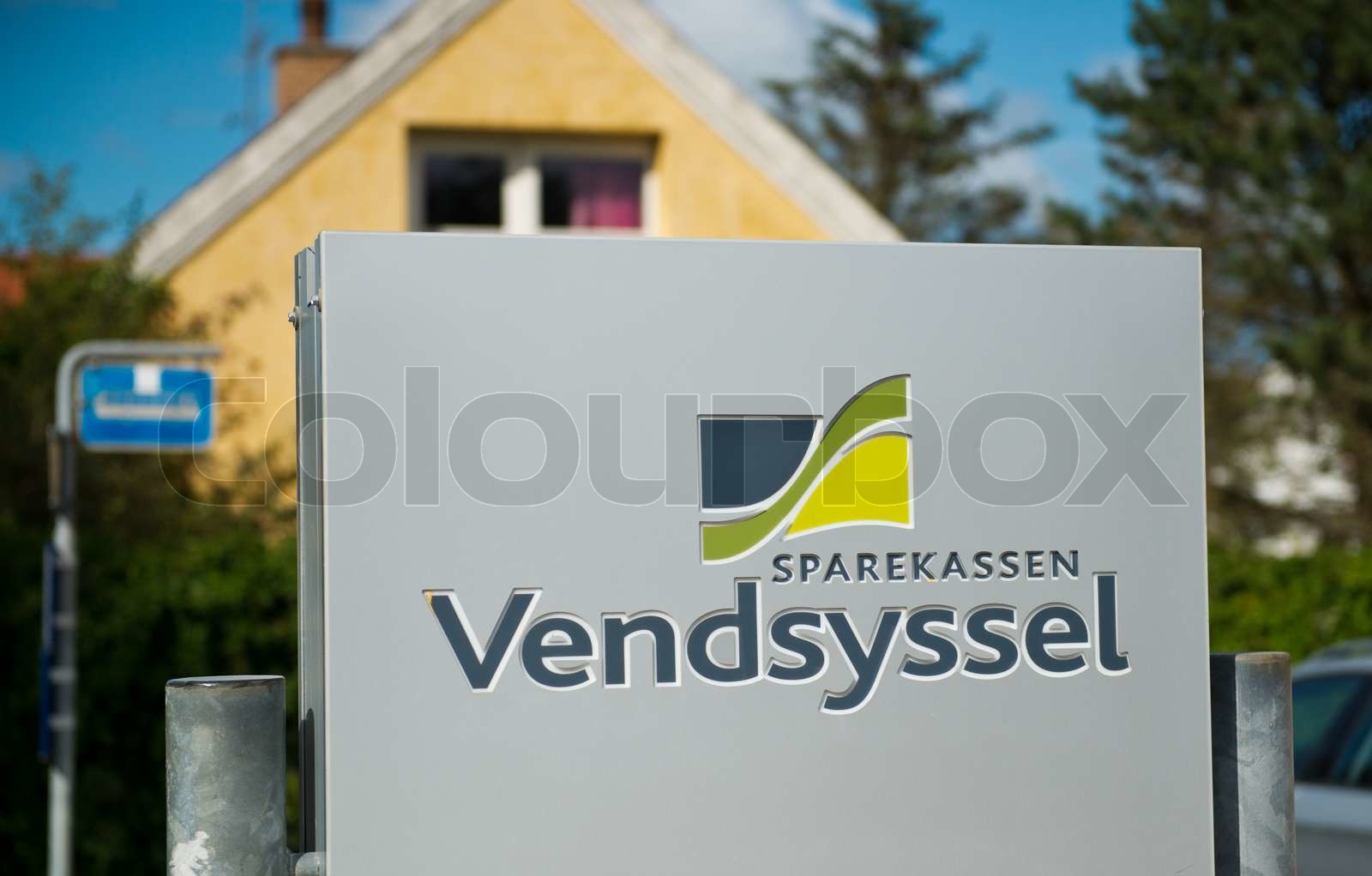 Sparekassen Vendsyssel skilt | Stock foto | Colourbox
