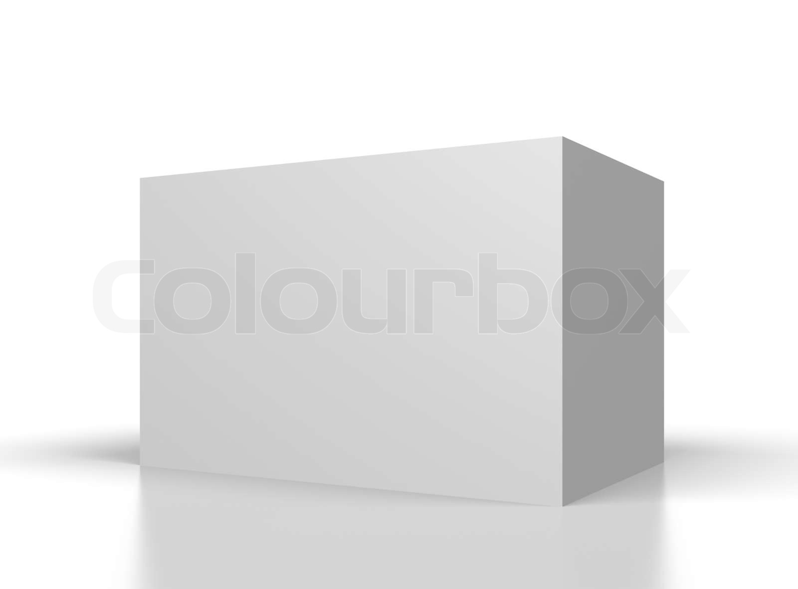 big blank white box | Stock image | Colourbox
