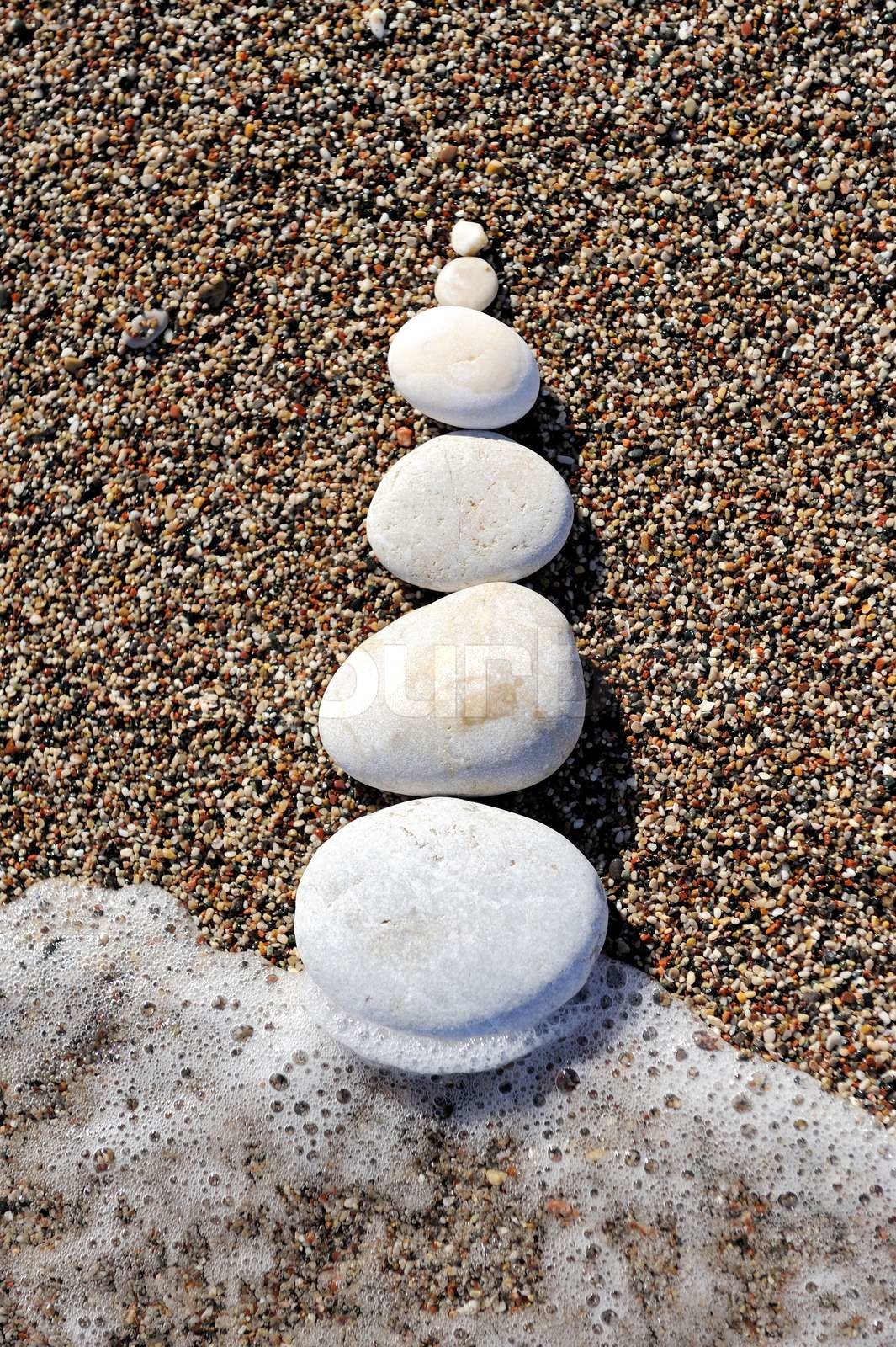 Stack of pebble stones | Stock image | Colourbox