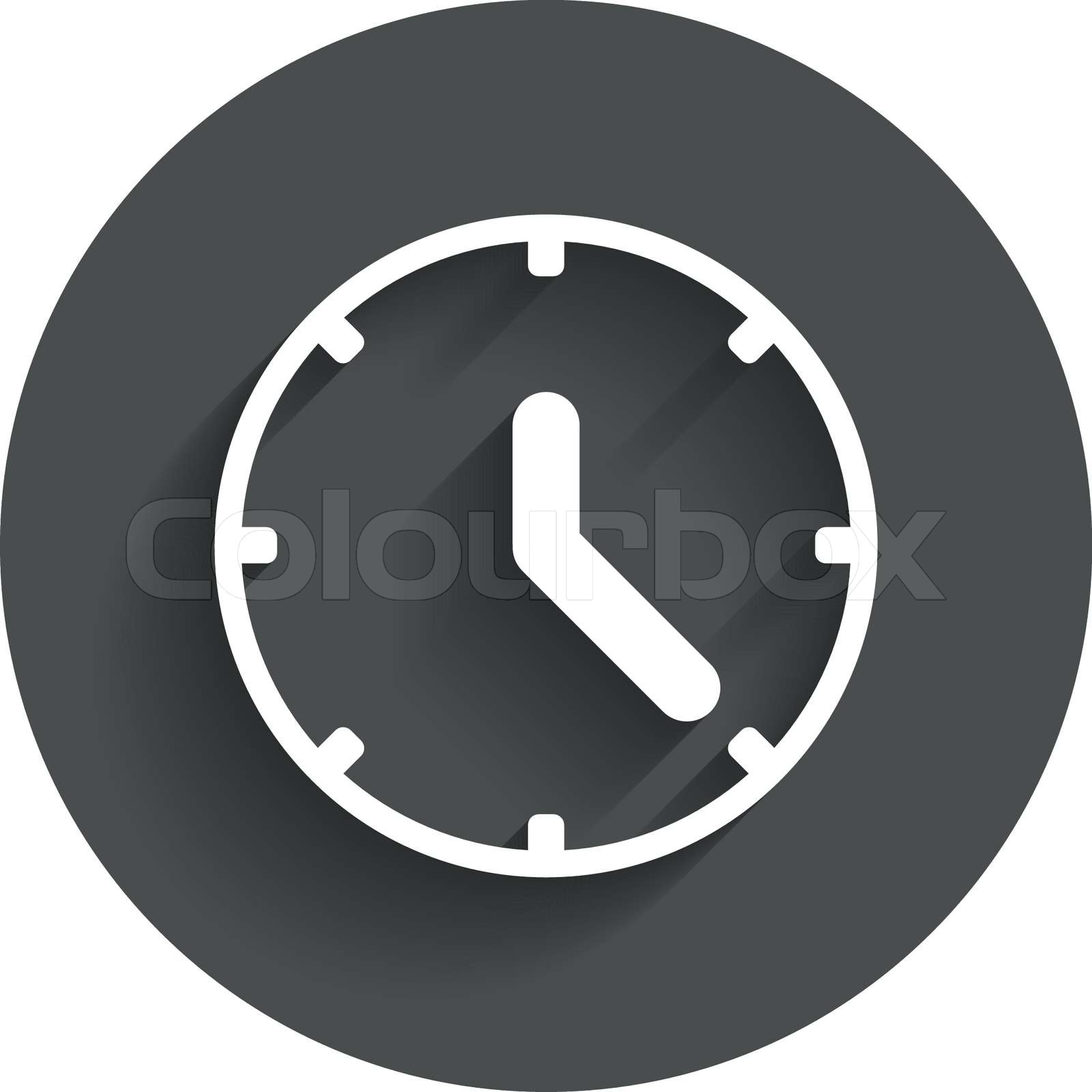uhr, icon, konzept | Stock-Vektor | Colourbox