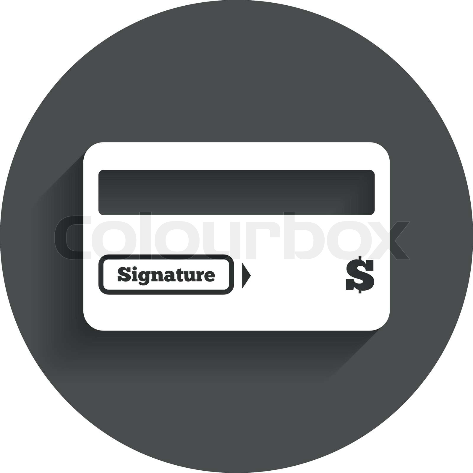 Credit card sign icon. Debit card symbol. | Stock vector | Colourbox