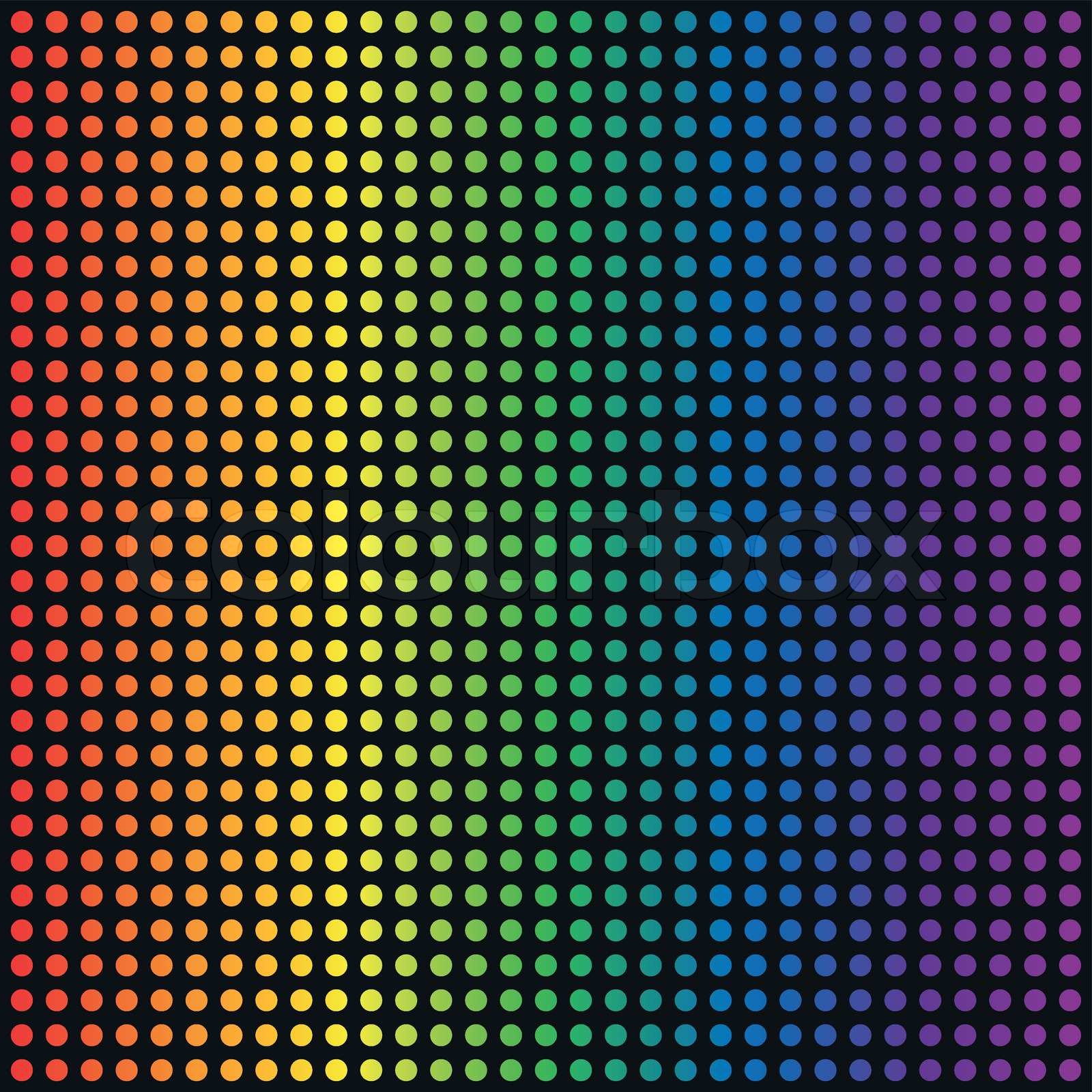 Line Of Rainbow Dots