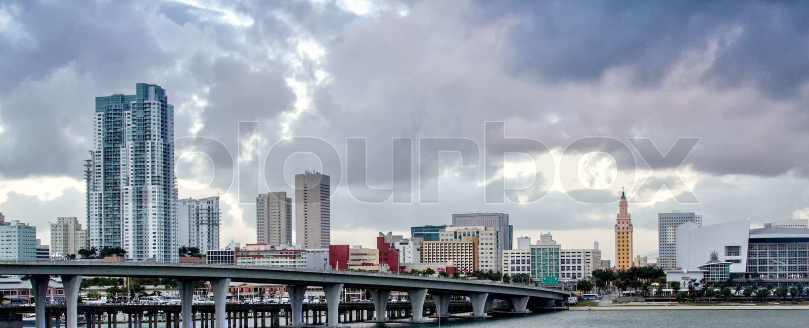 Miami skyline on a beautiful morning | Stock image | Colourbox
