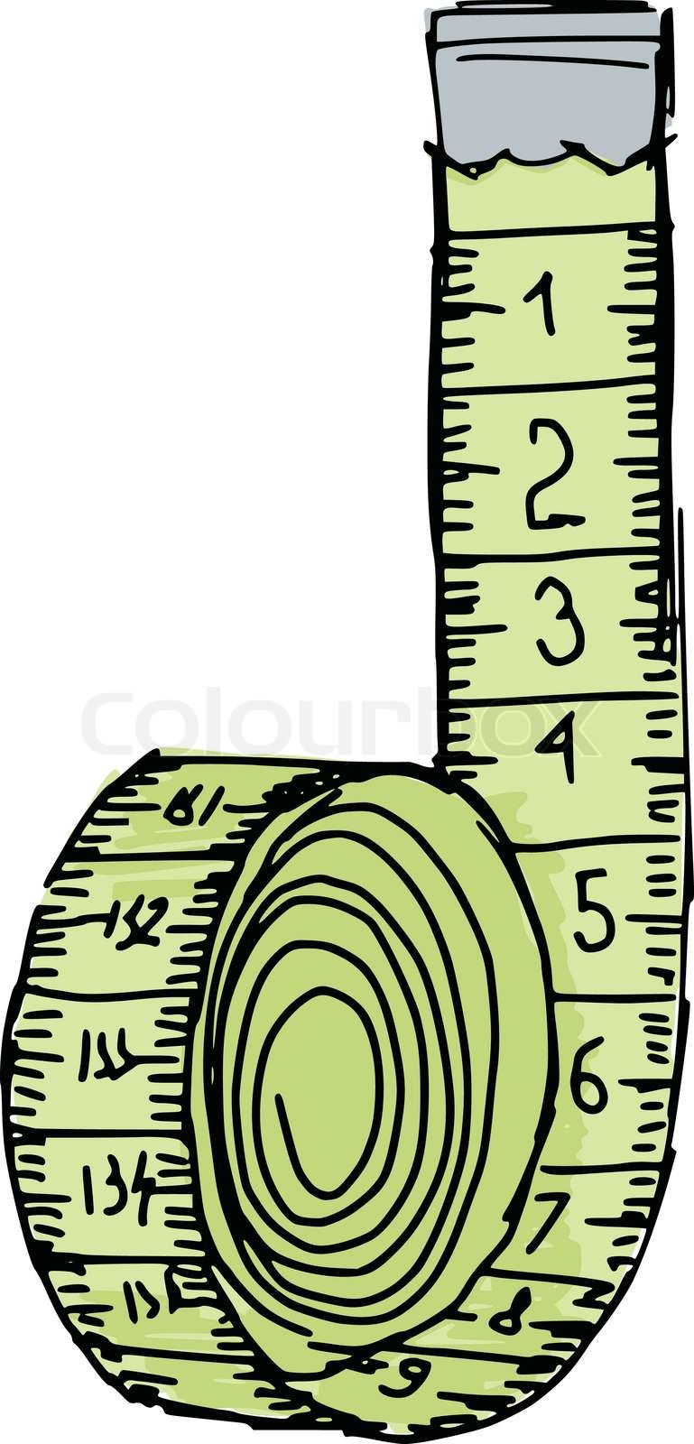 Measuring tape | Stock vector | Colourbox
