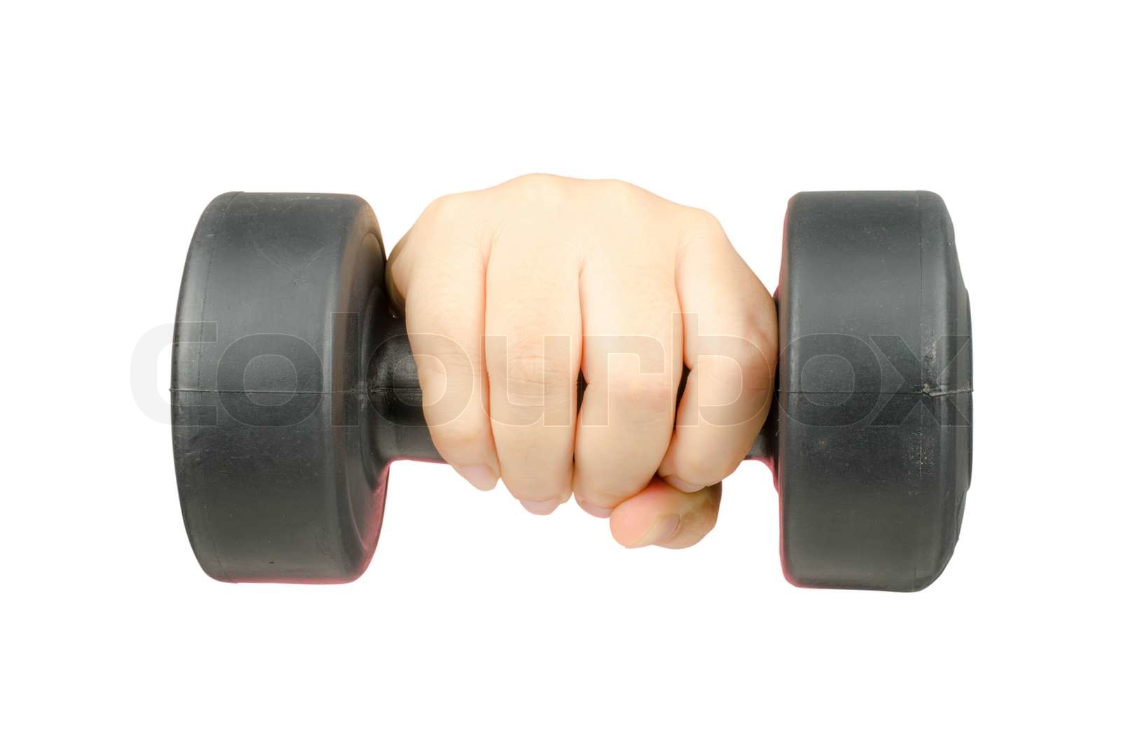 Hand with dumbbell | Stock image | Colourbox