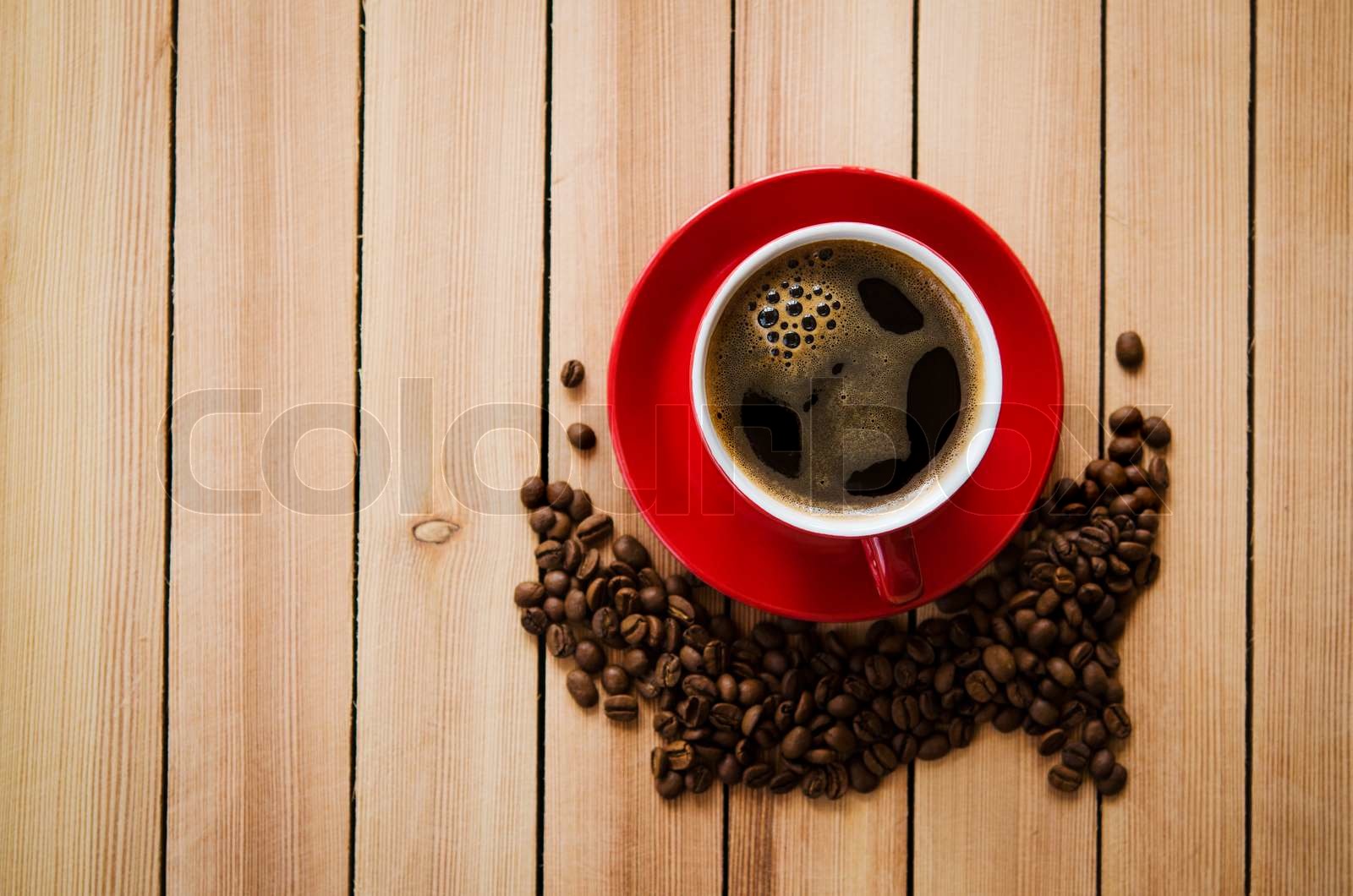 red coffee cup | Stock image | Colourbox