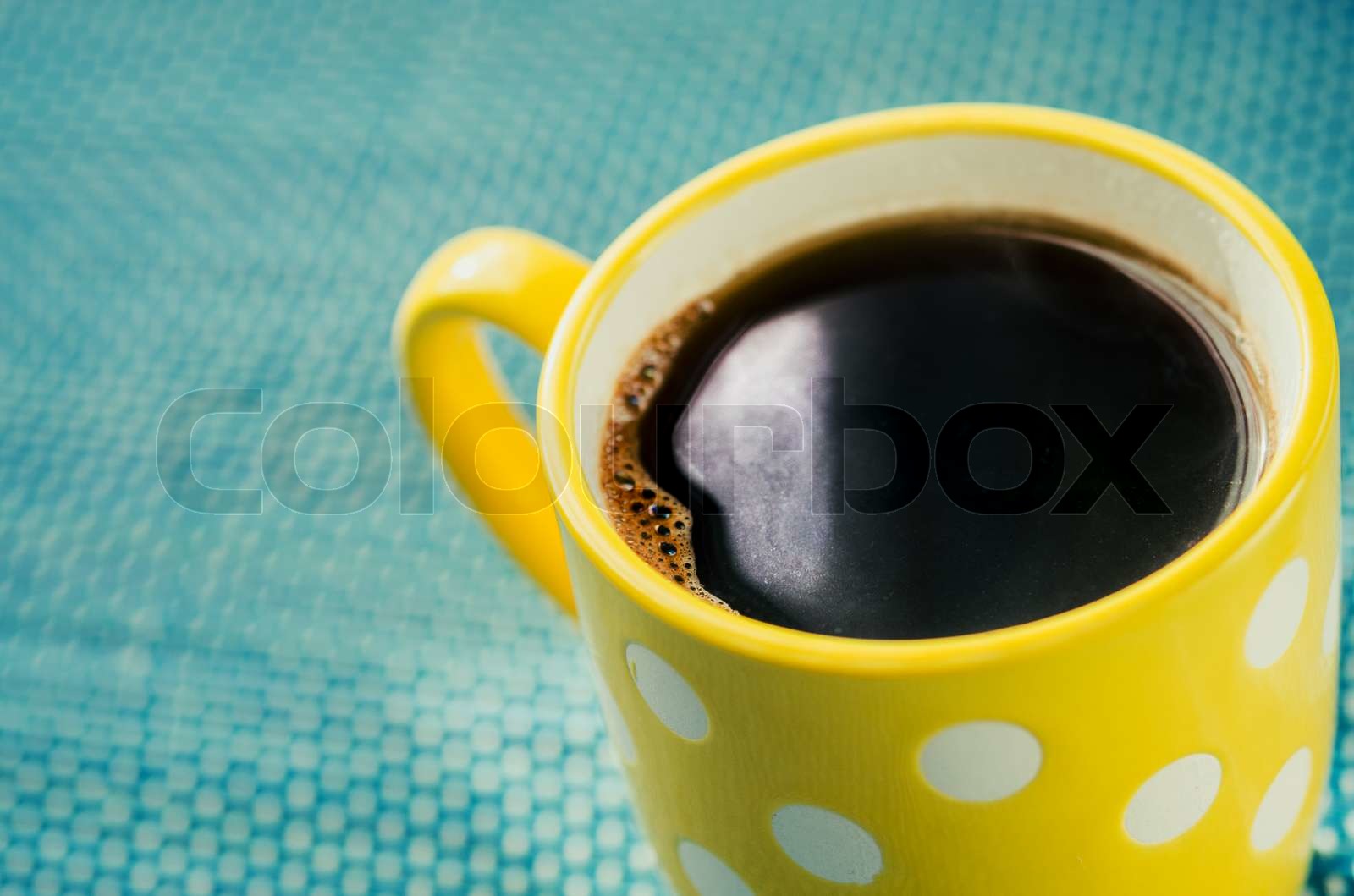 yellow coffee cup | Stock image | Colourbox
