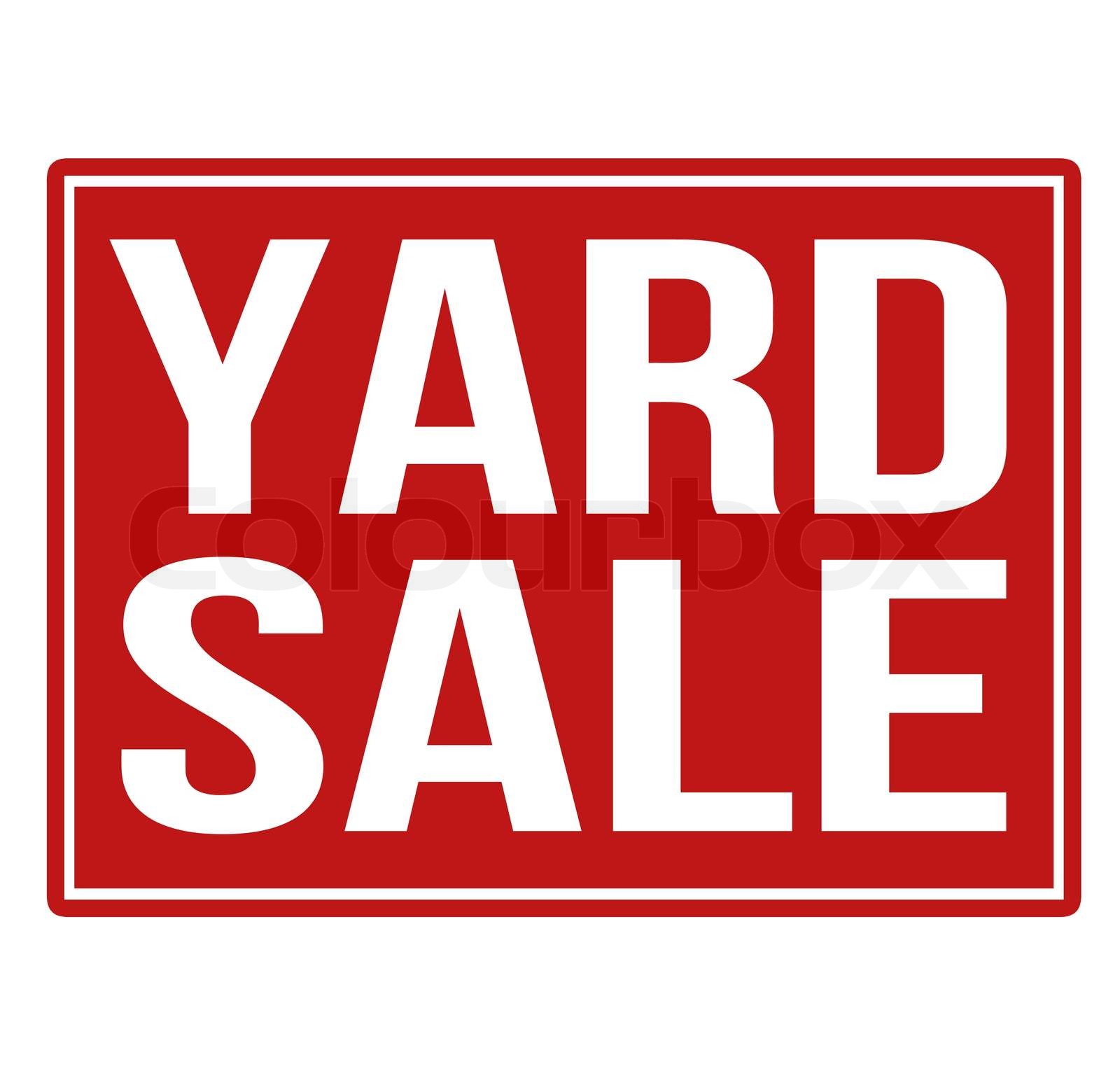 Yard sale red sign | Stock vector | Colourbox