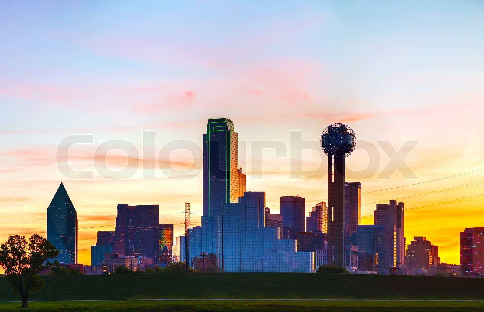 Panoramic overview of downtown Dallas | Stock image | Colourbox