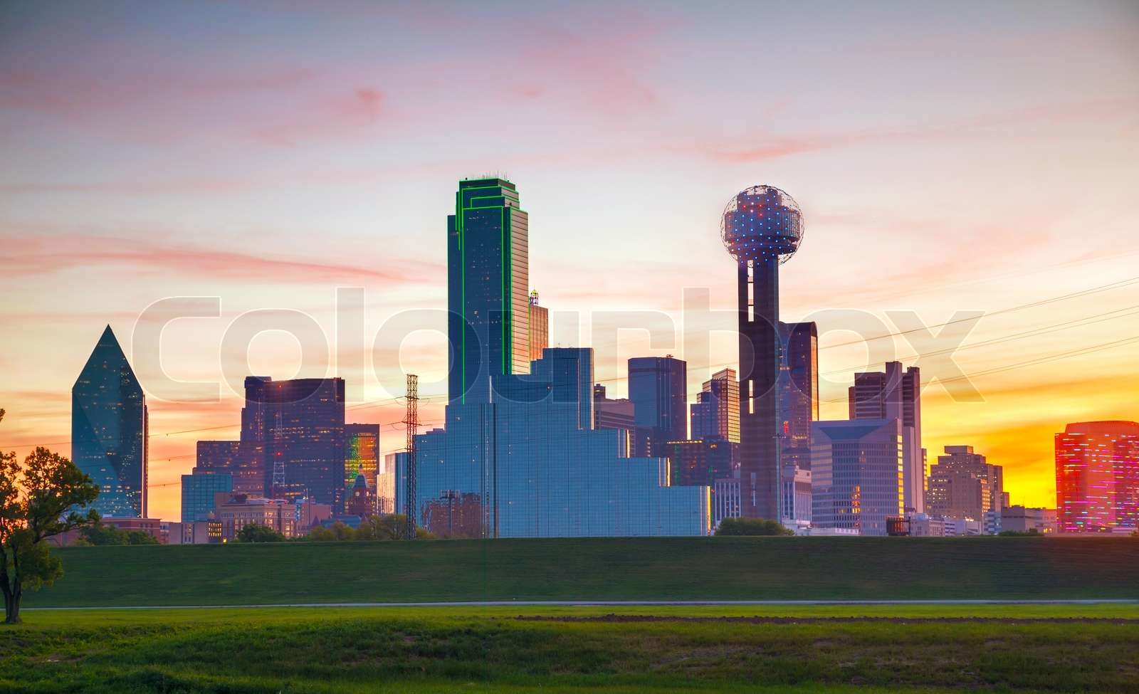 Overview of downtown Dallas | Stock image | Colourbox