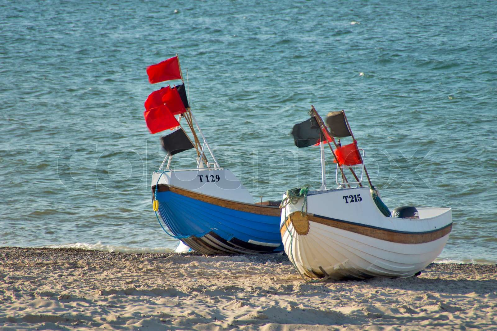 Fishing boat on the beach | Stock image | Colourbox