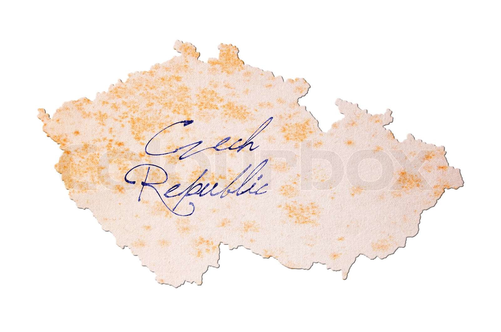 Old paper with handwriting - Czech Republic | Stock image | Colourbox