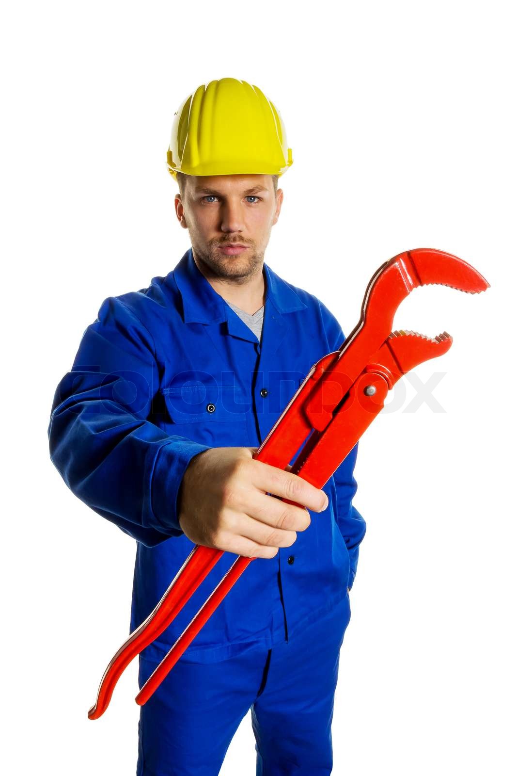 craftsman with tool | Stock image | Colourbox