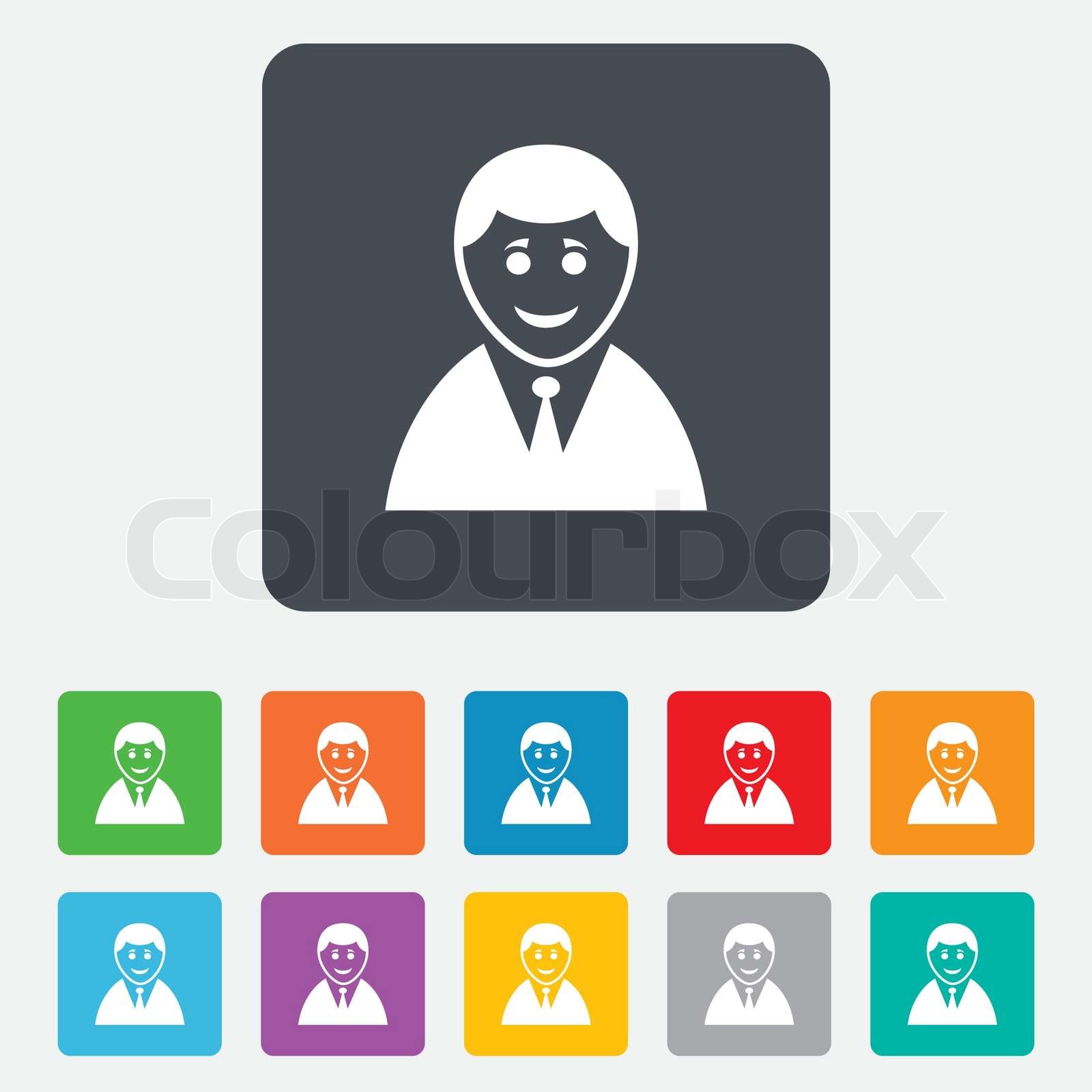 User sign icon. Person symbol. | Stock vector | Colourbox