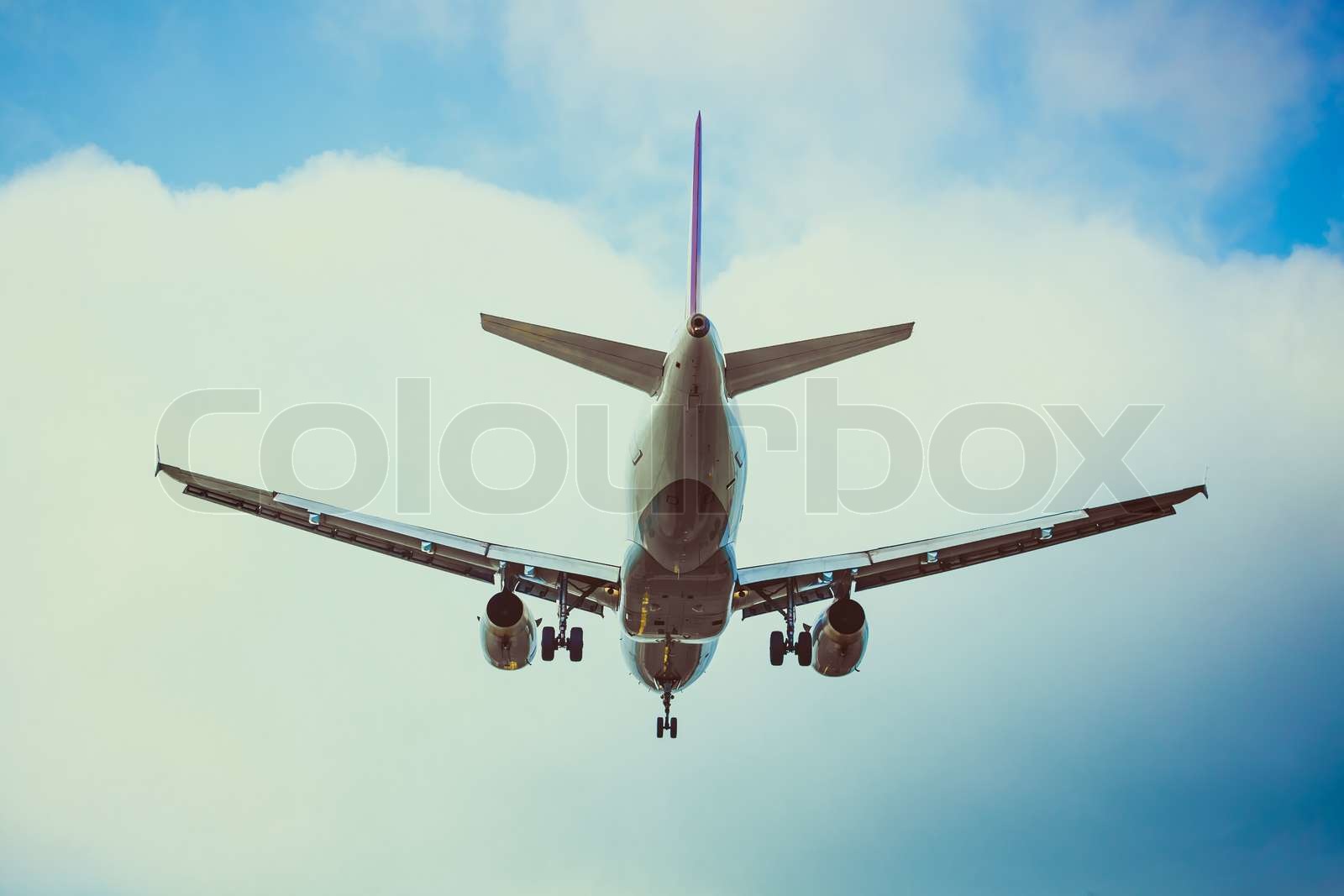 Real jet aircraft. Passenger airplane | Stock image | Colourbox