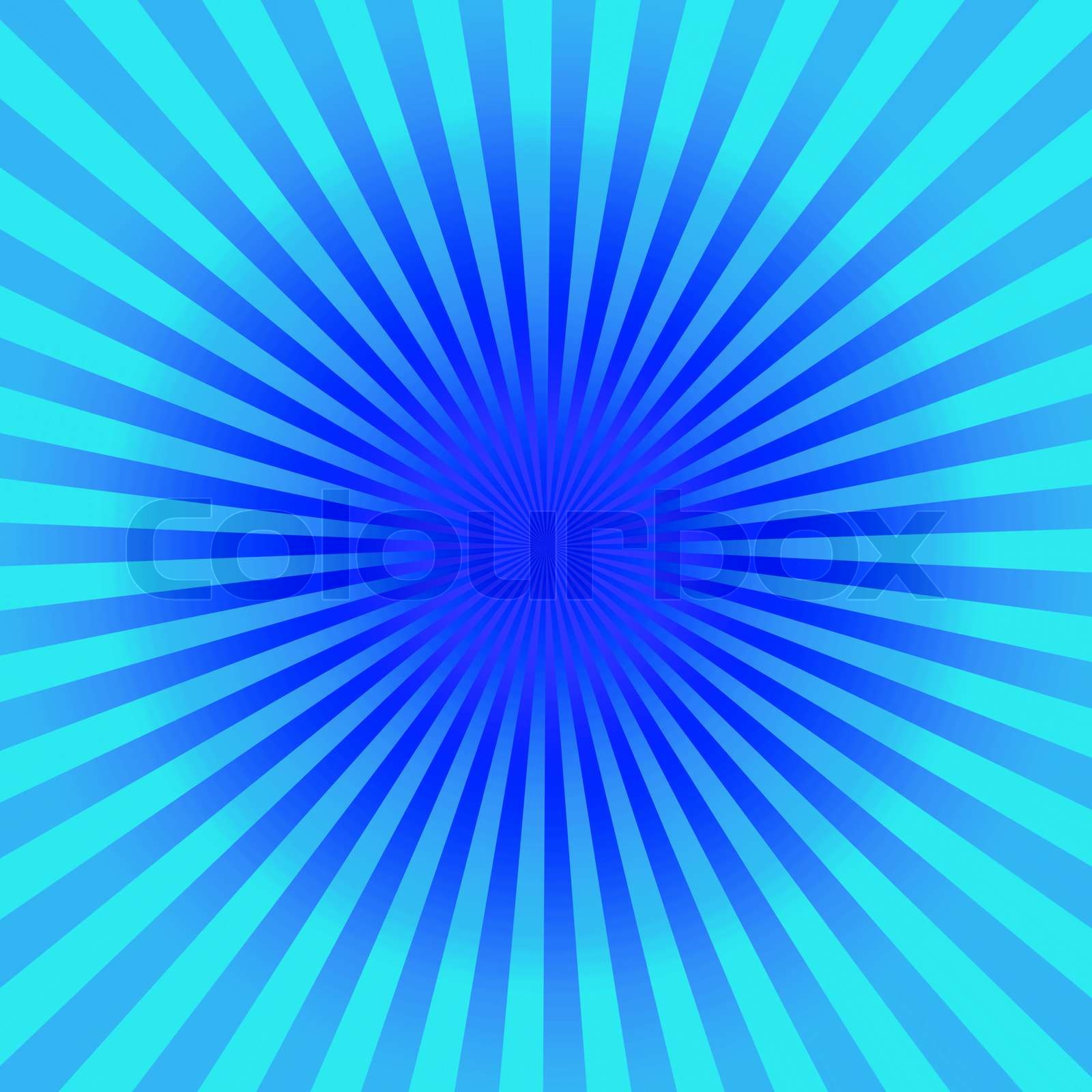 Blue Sun Sunburst Pattern | Stock image | Colourbox