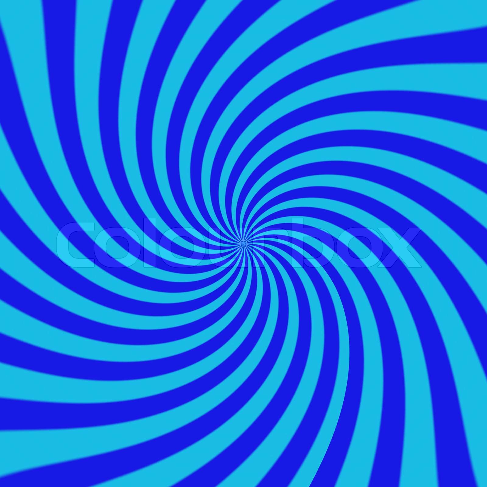 Blue swirl sunburst background | Stock image | Colourbox