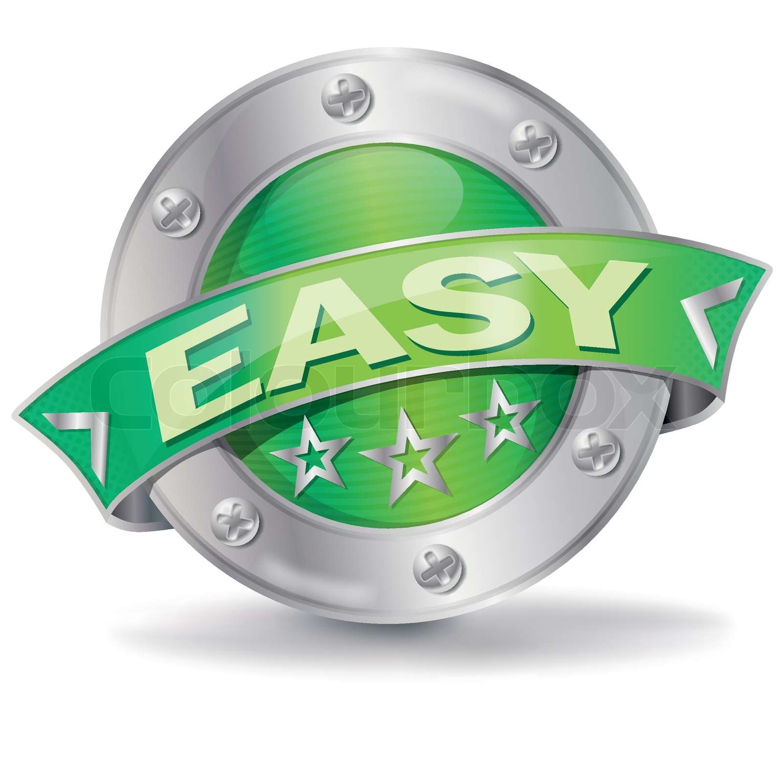 Button Easy | Stock-Vektor | Colourbox