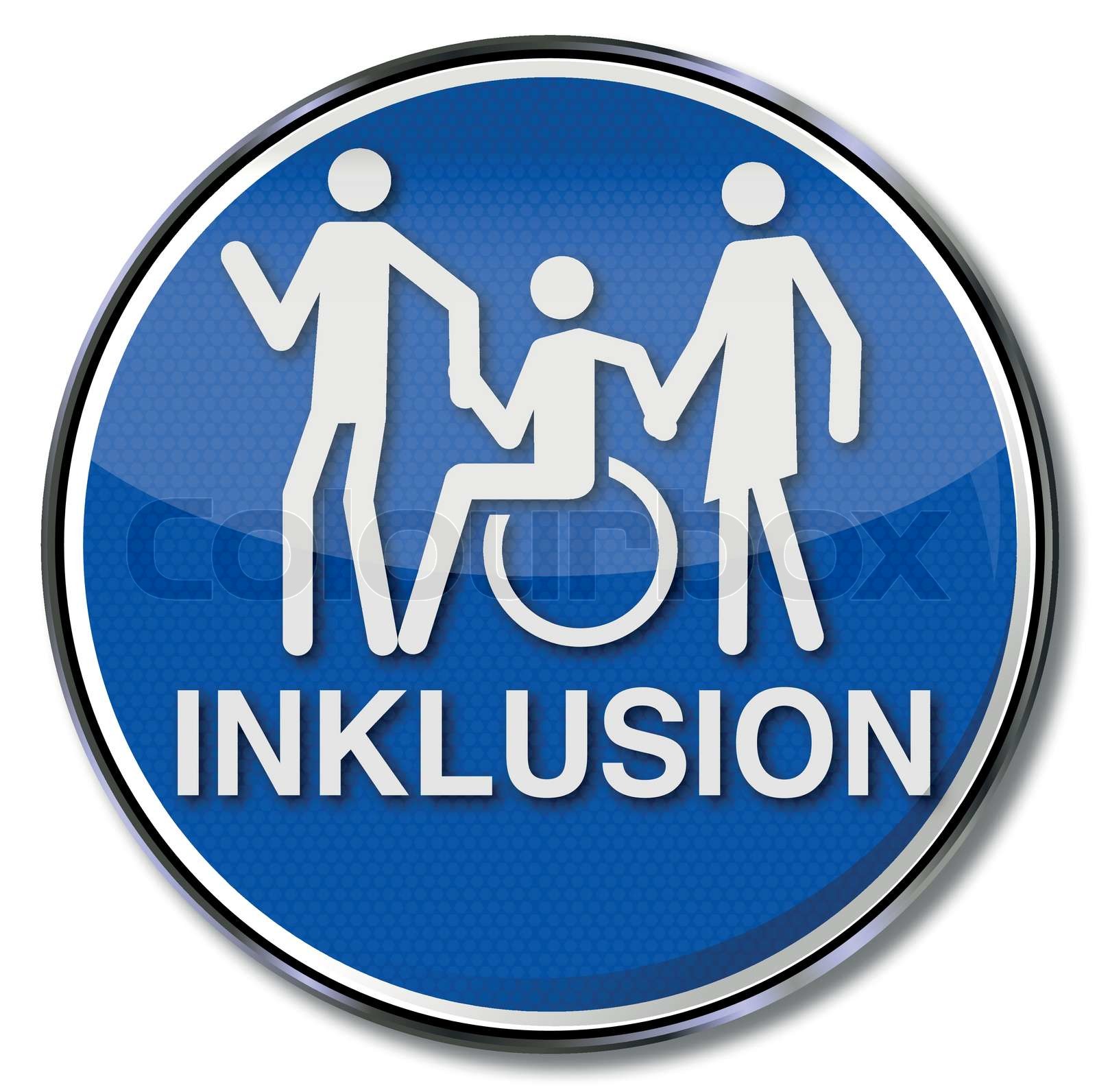 Schild Inklusion | Stock-Vektor | Colourbox