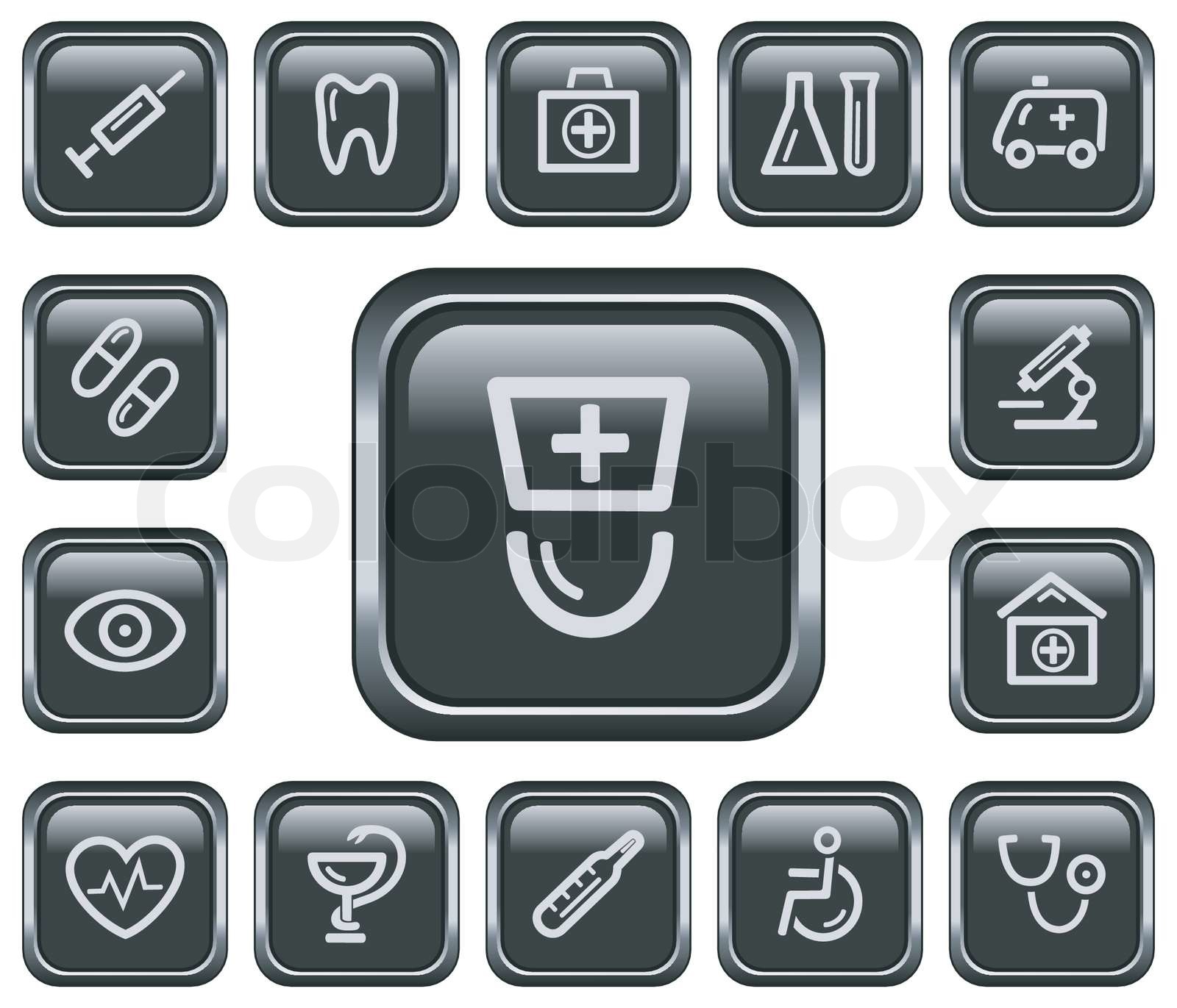 Medical buttons | Stock vector | Colourbox