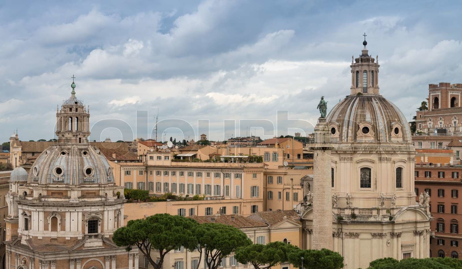 Rome, Italy. Aerial view of the ancient city | Stock image | Colourbox