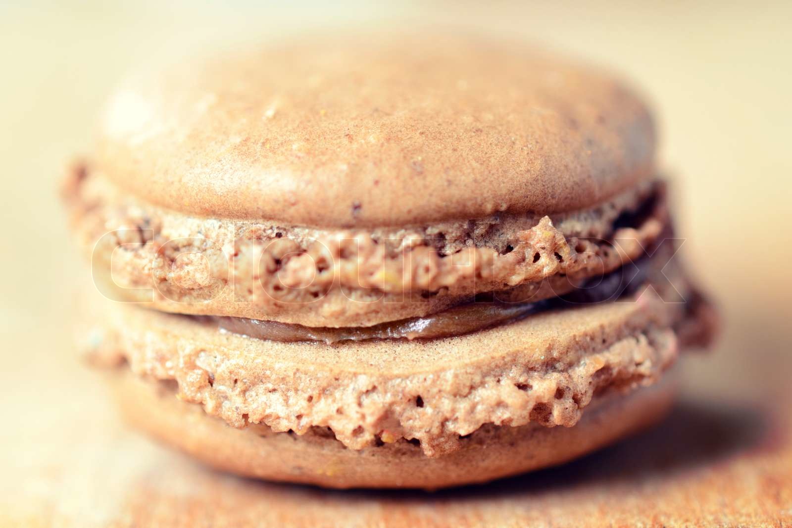 Macro shoot of macaroon cookie | Stock image | Colourbox