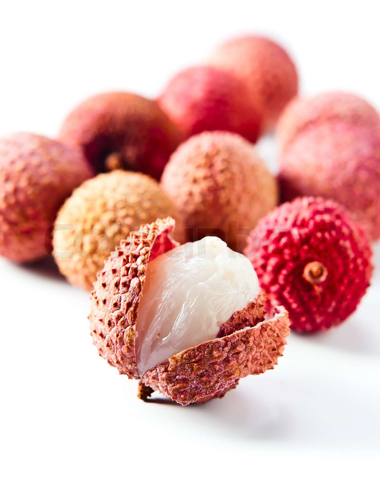 fresh ripe lychees | Stock image | Colourbox