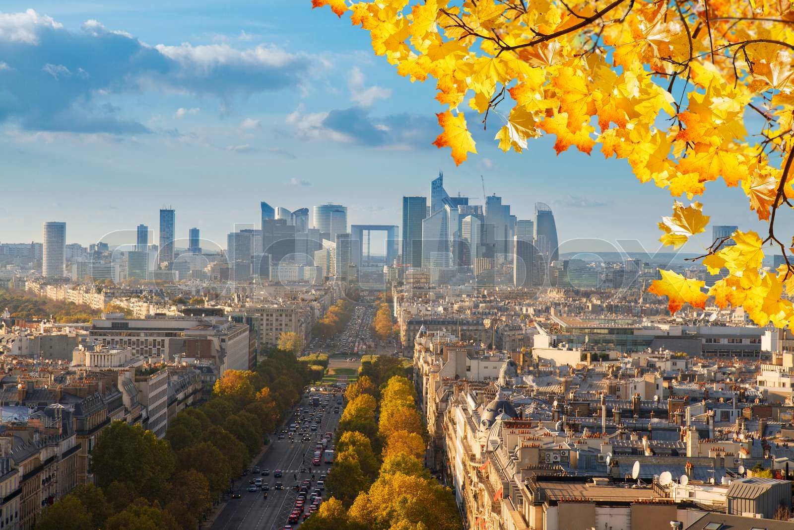 skyline of Paris, France | Stock image | Colourbox