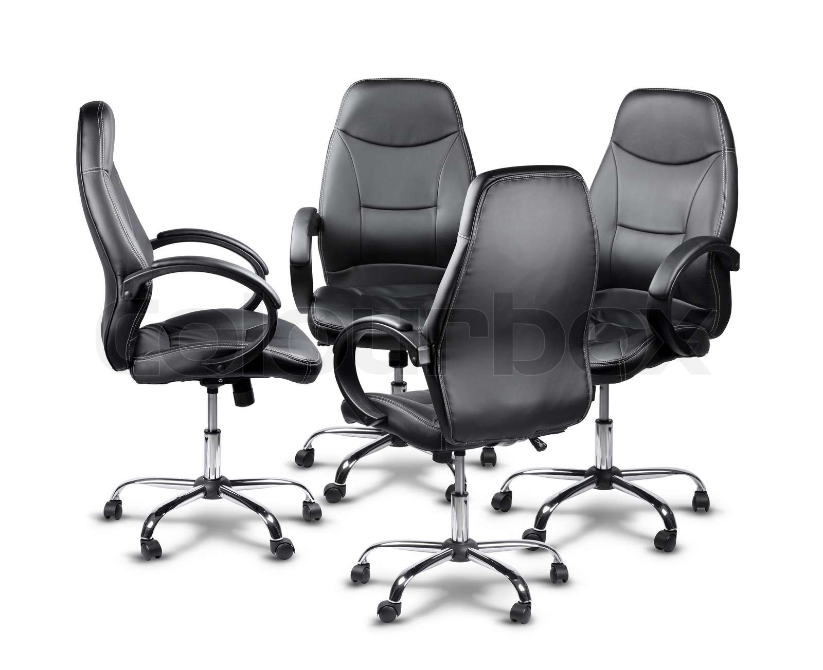 Office chairs having a meeting | Stock image | Colourbox