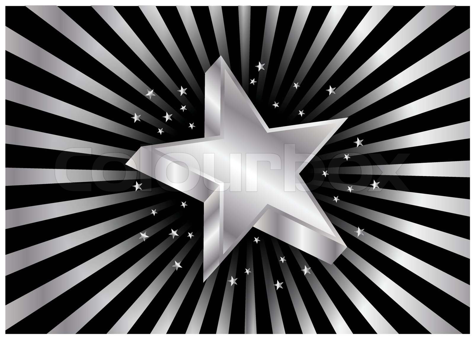 SILVER STAR | Stock vector | Colourbox