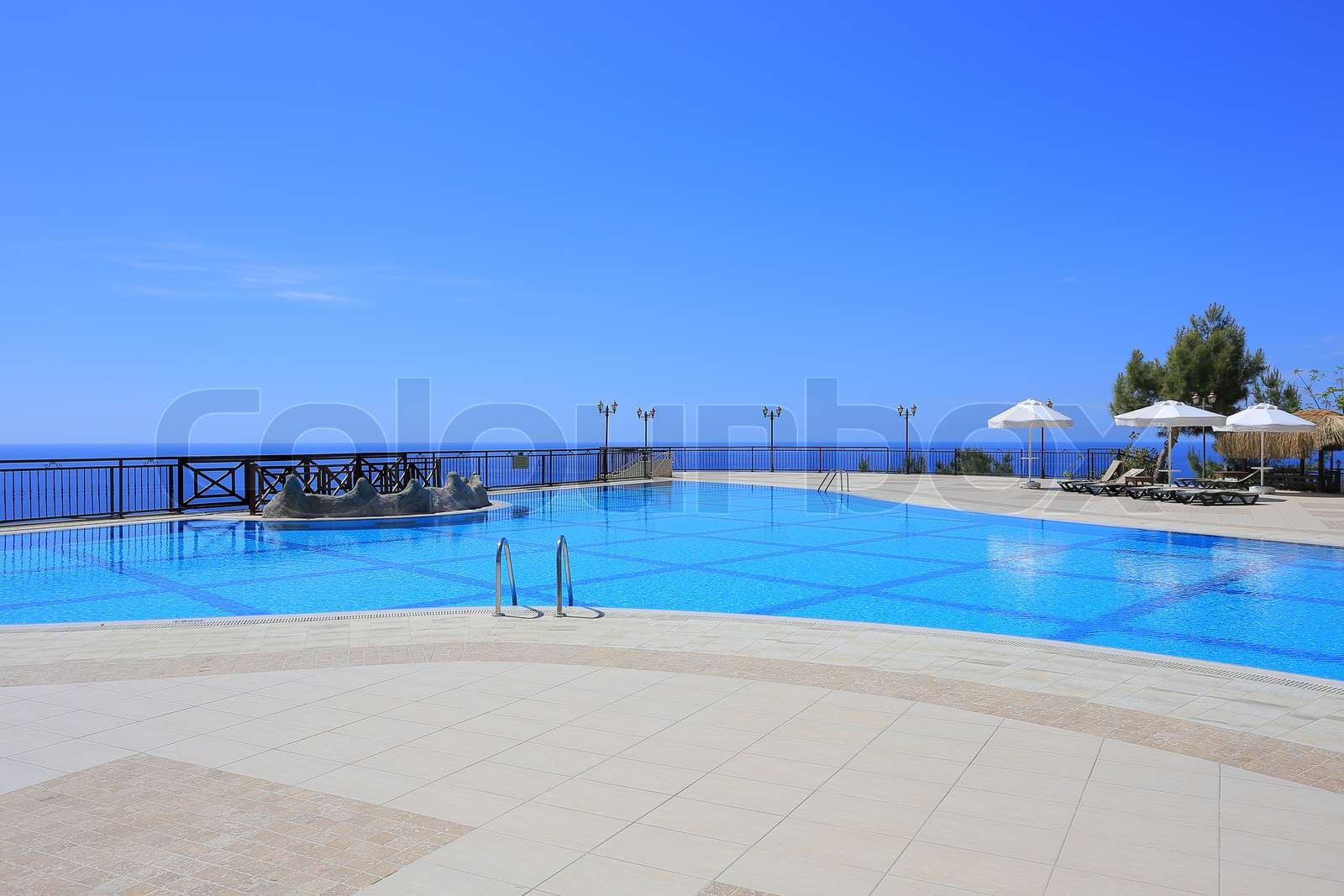 Outdoor swimming pool | Stock image | Colourbox