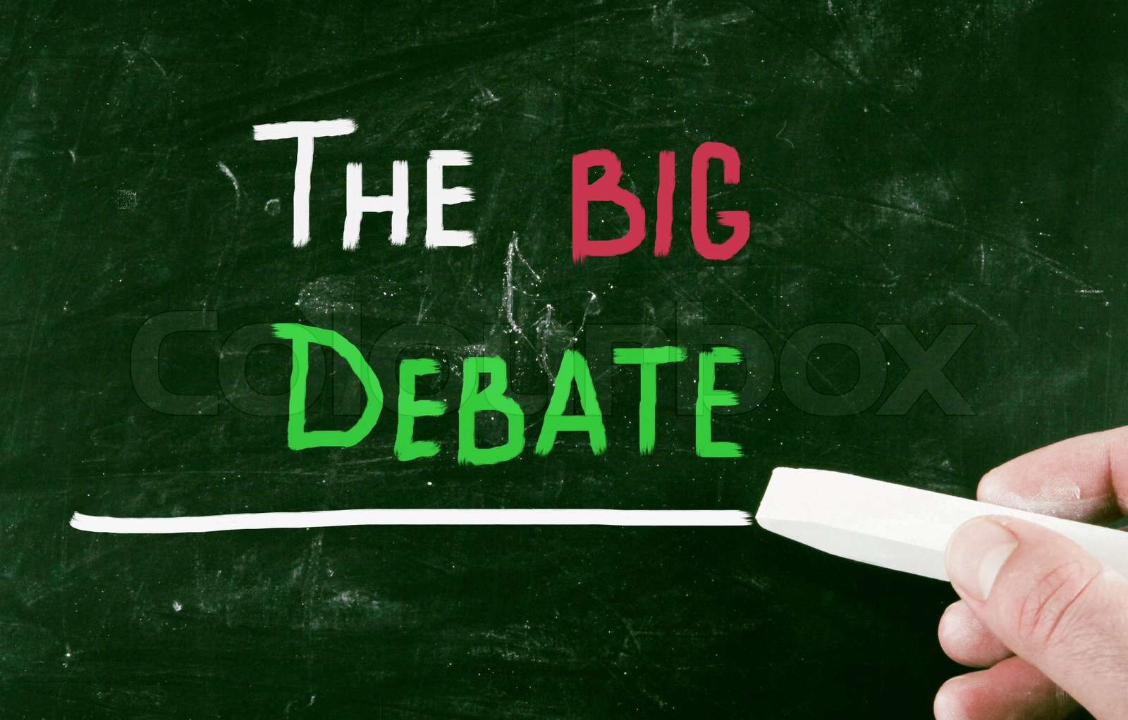 the big debate concept | Stock image | Colourbox