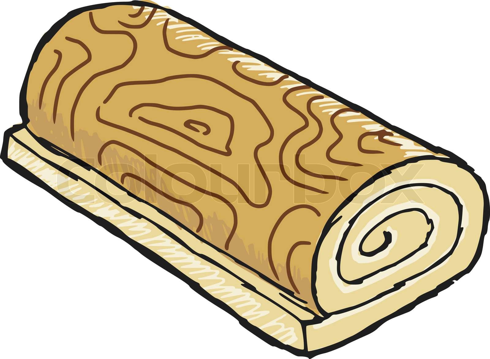 Swiss roll | Stock vector | Colourbox