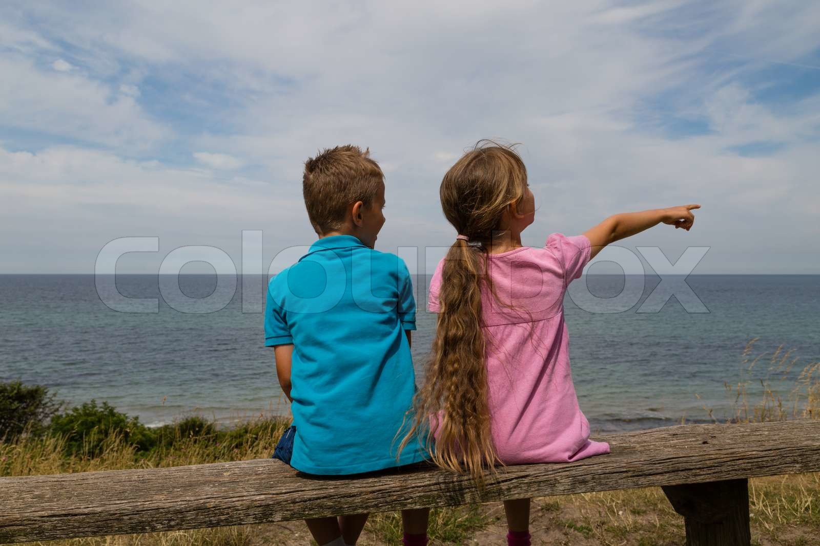 Kids taking a break | Stock image | Colourbox