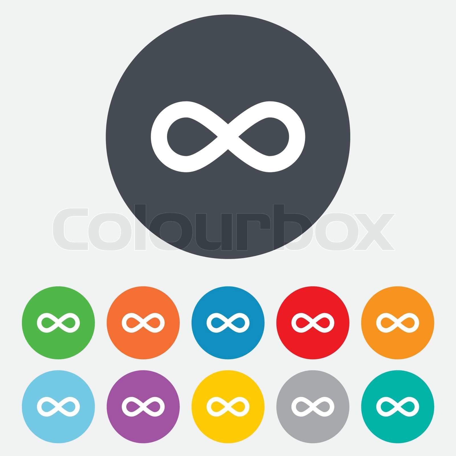 Limitless sign icon. Infinity symbol. | Stock vector | Colourbox
