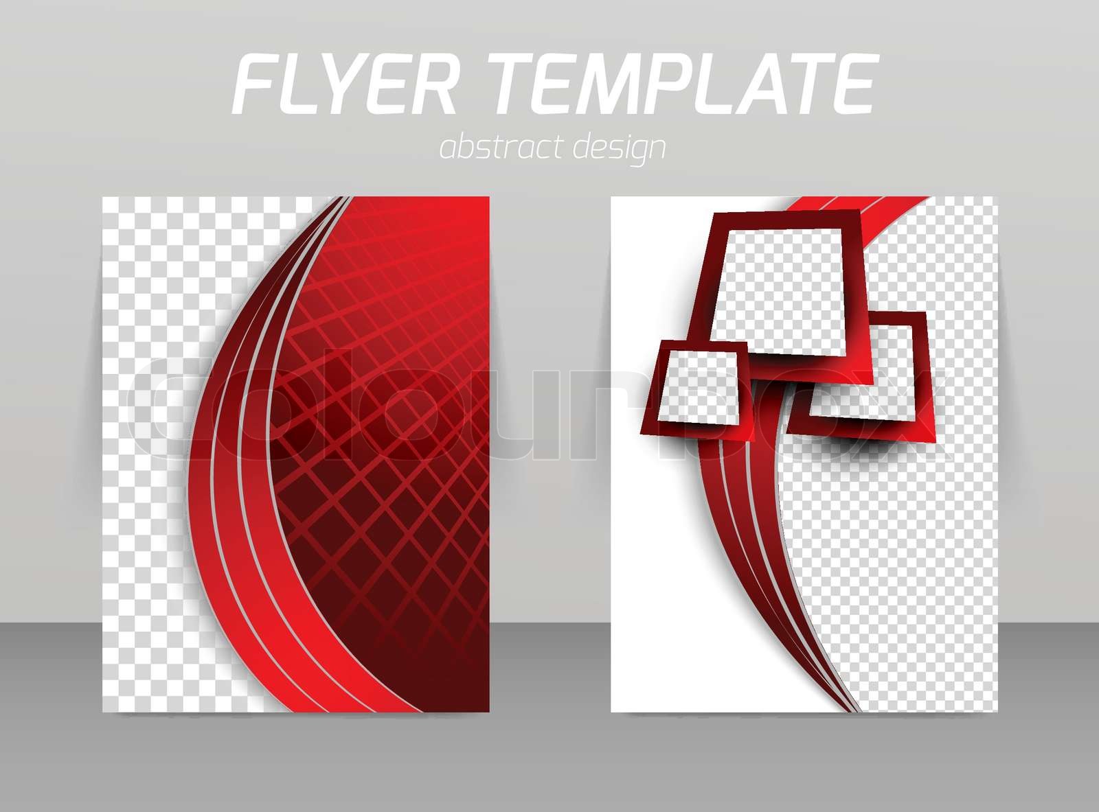 Flyer back and front design template | Stock vector | Colourbox