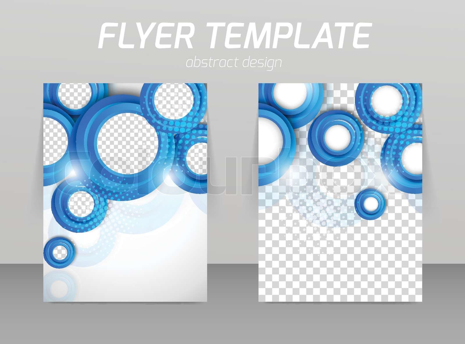 Flyer back and front design template | Stock vector | Colourbox