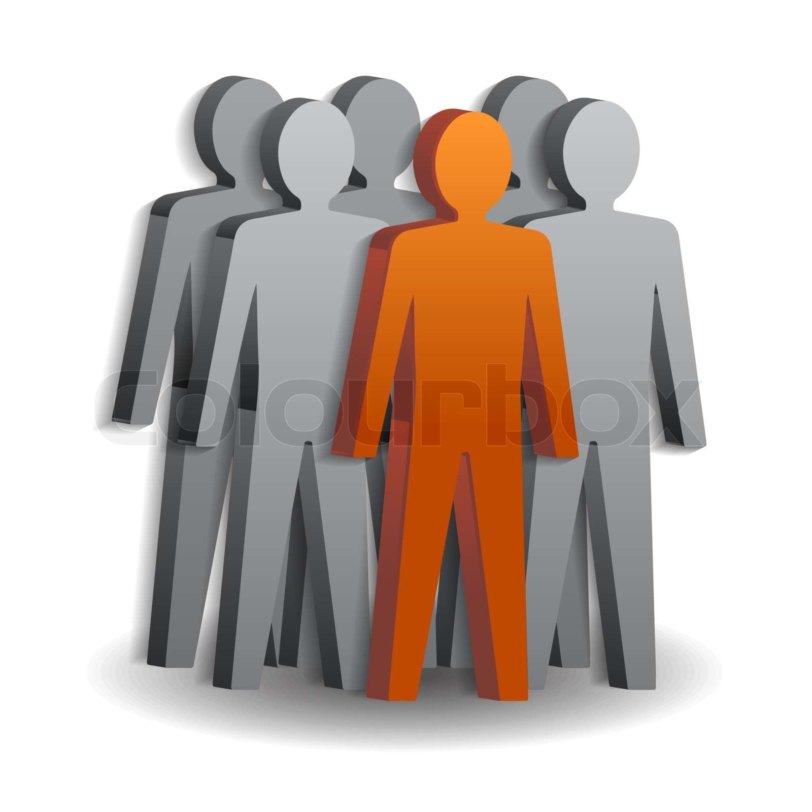 Team leader. Company boss. Teamwork. | Stock image | Colourbox