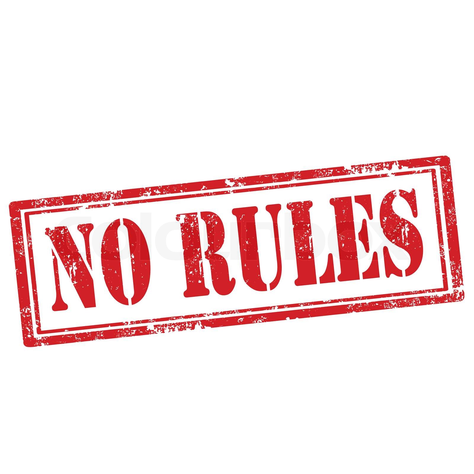 No Rules-stamp | Stock vector | Colourbox