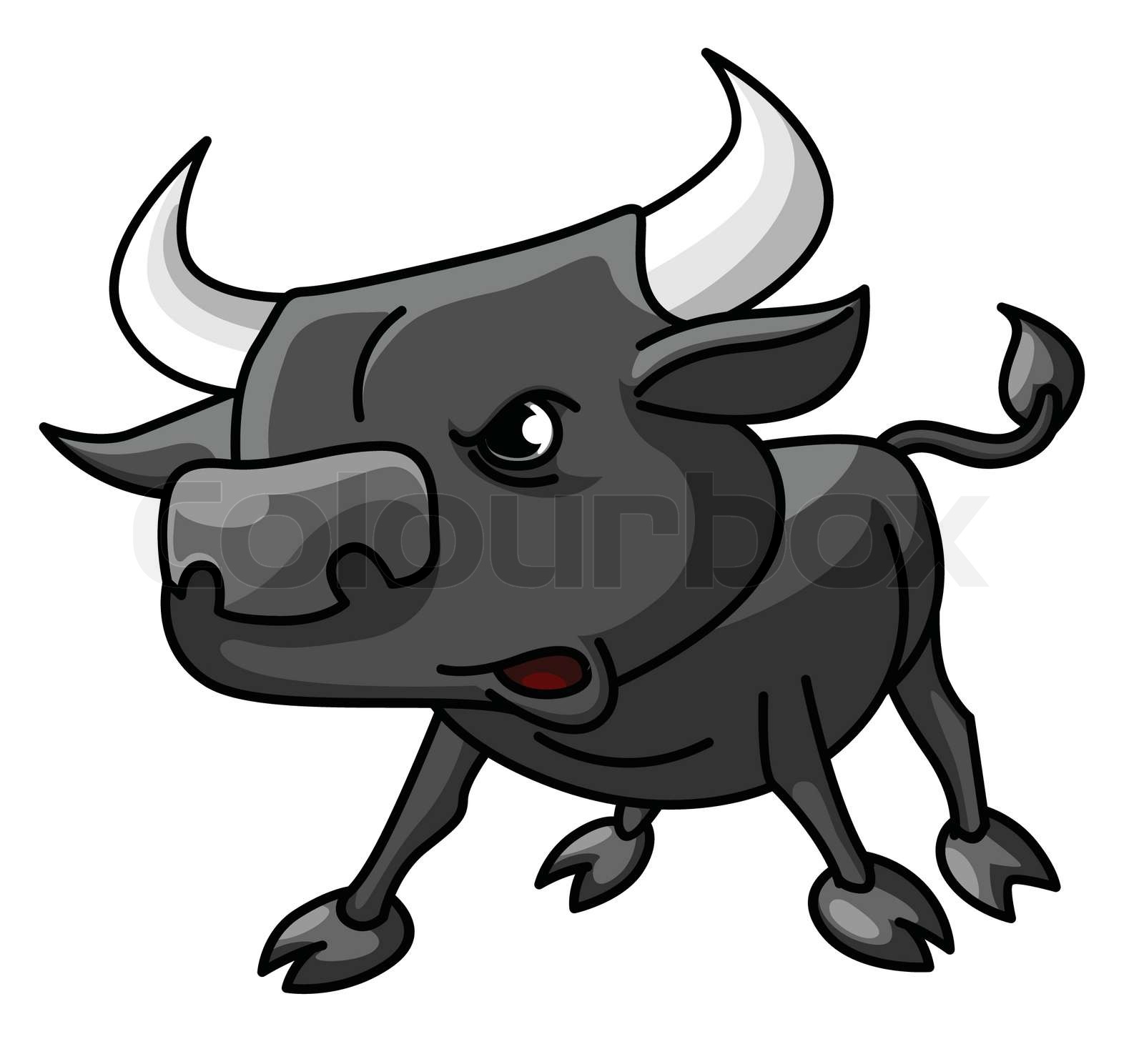 Bull Cartoon | Stock vector | Colourbox