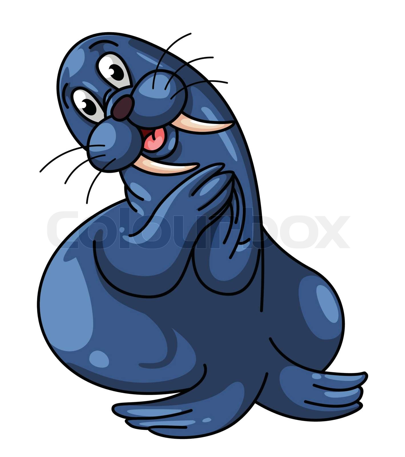 Walrus Cartoon Illustration | Stock vector | Colourbox