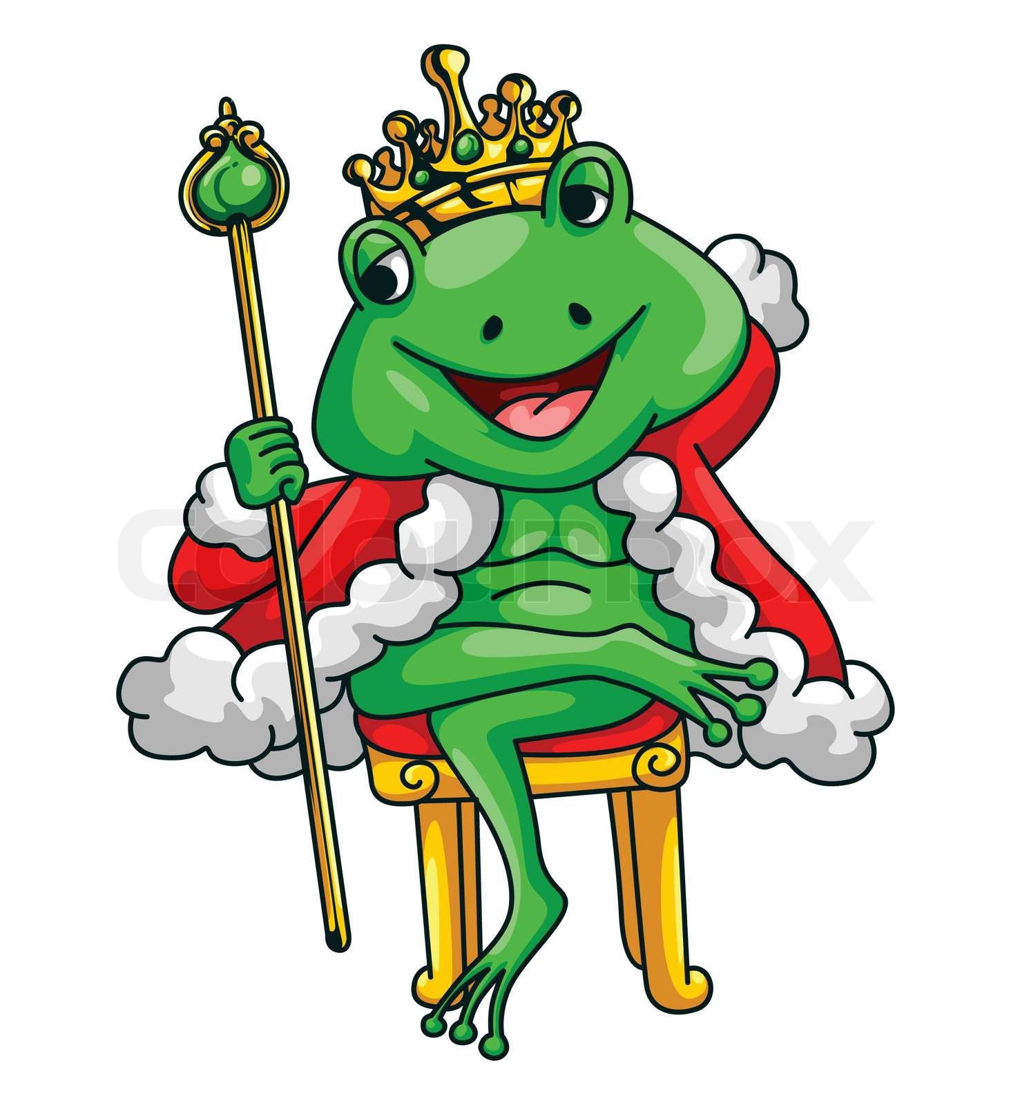 King Frog | Stock vector | Colourbox