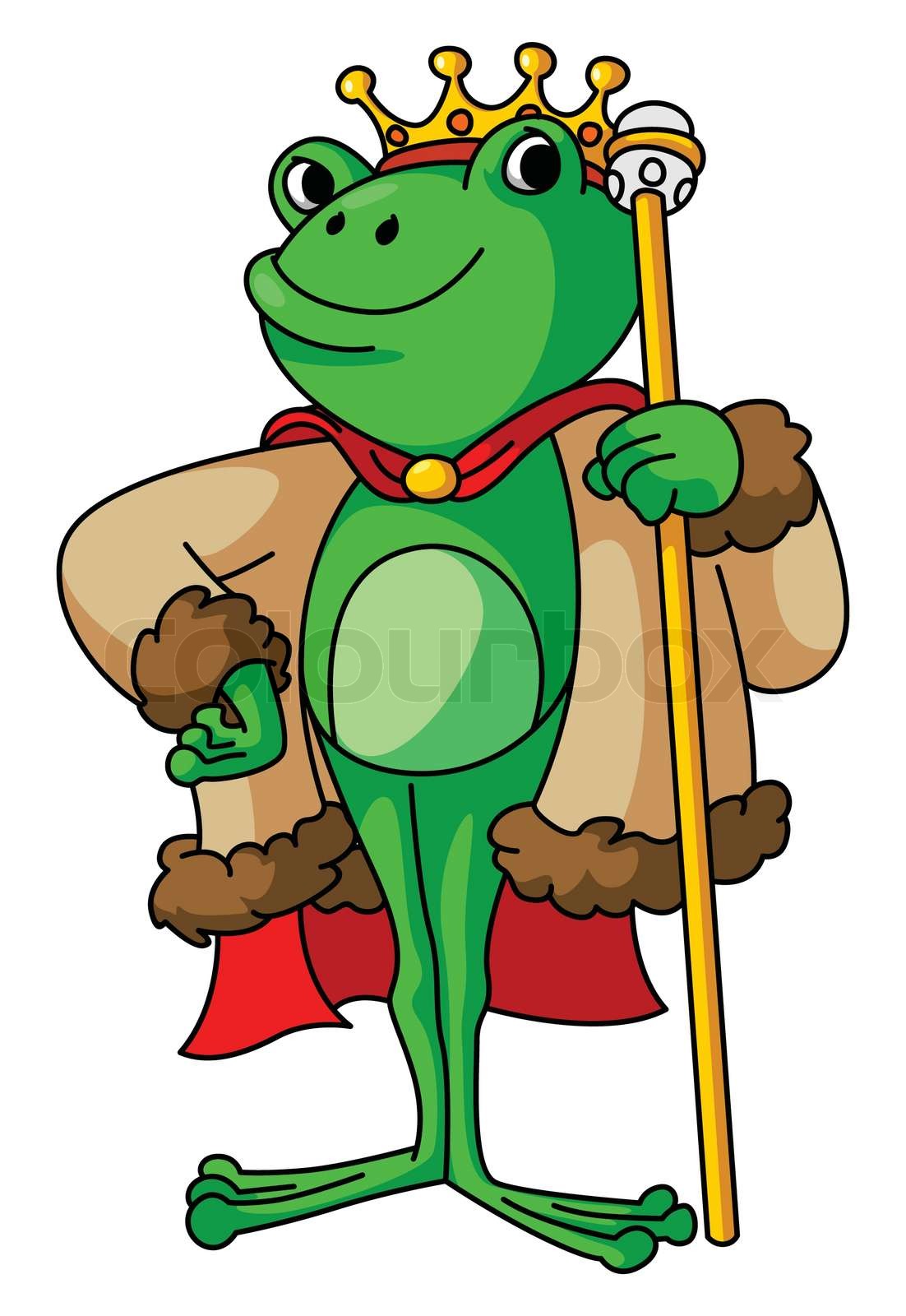 Frog King | Stock vector | Colourbox