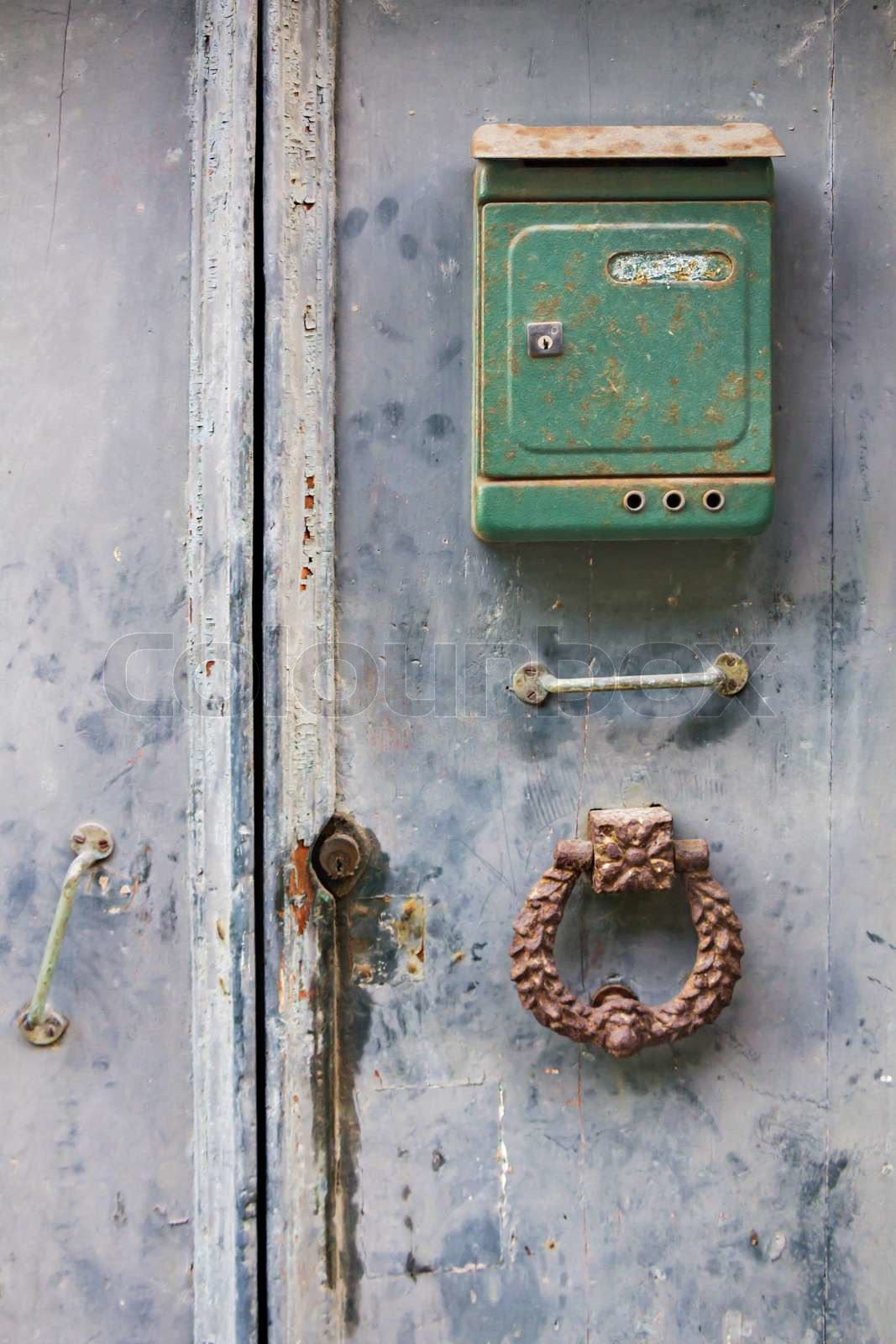 Mailbox and Knocker | Stock image | Colourbox